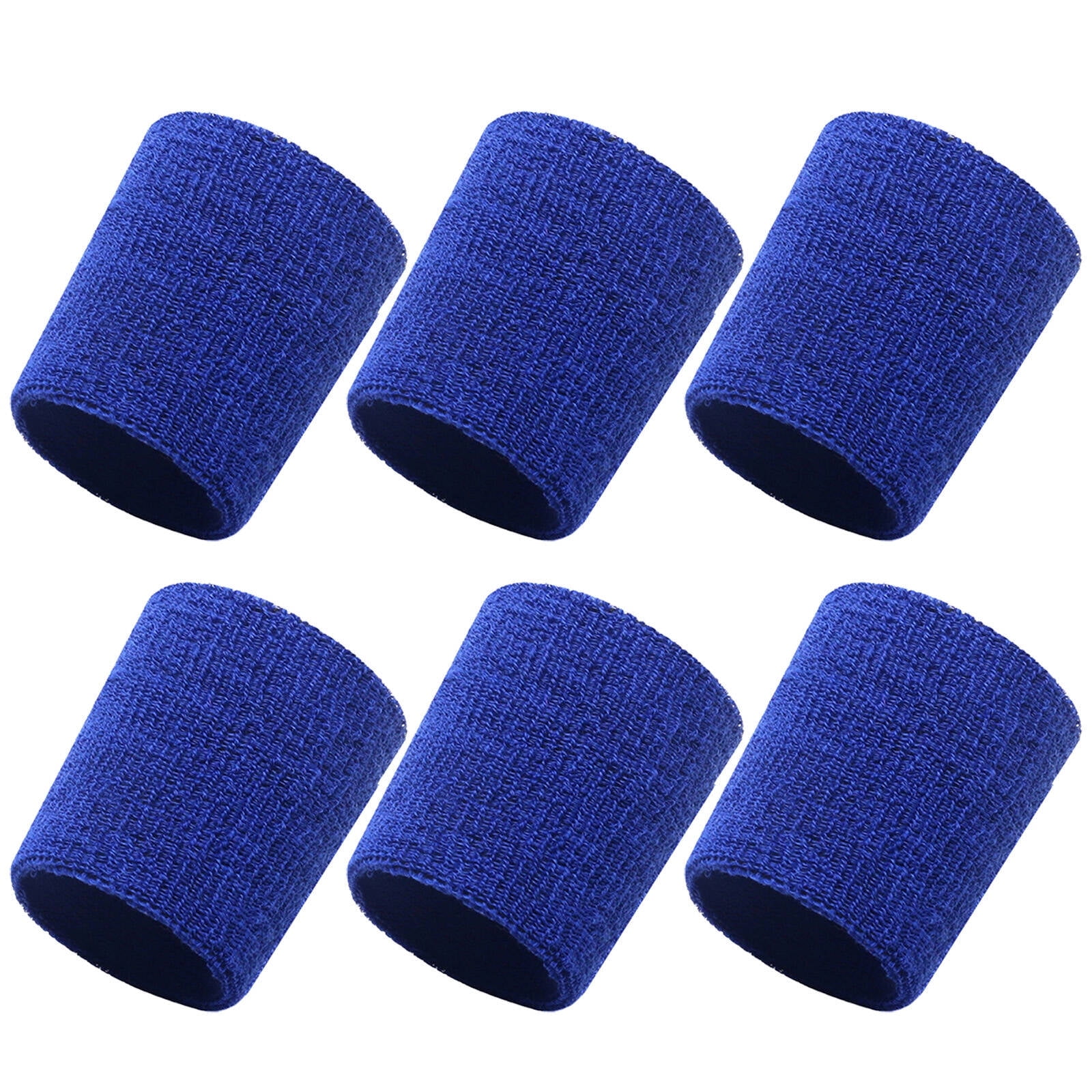 AUQ 6Pcs Wrist Bands Strong Sweat Absorption Sweat Band Breathable ...