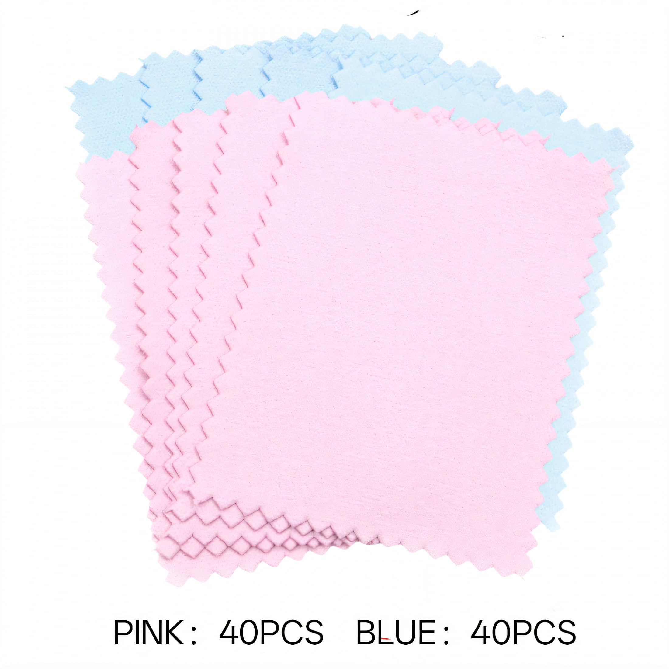 AUQ 80Pcs Silver Polishing Cloth,Fine Surface Weave Jewelry Cleaning ...