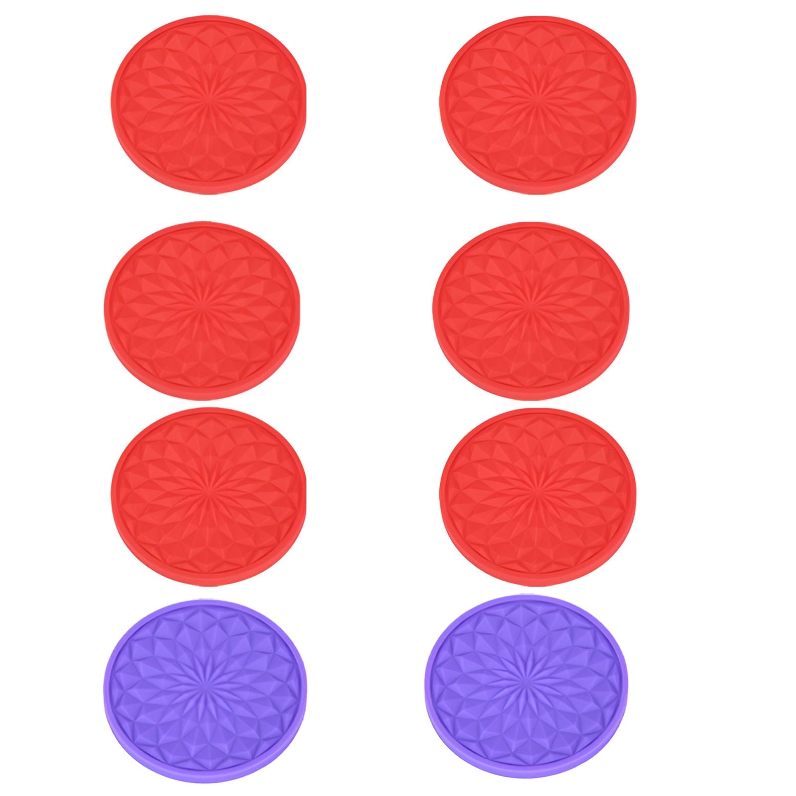 AUQ 8Pcs Coasters,Moisture & Water Proof Marble Coasters,Multi ...