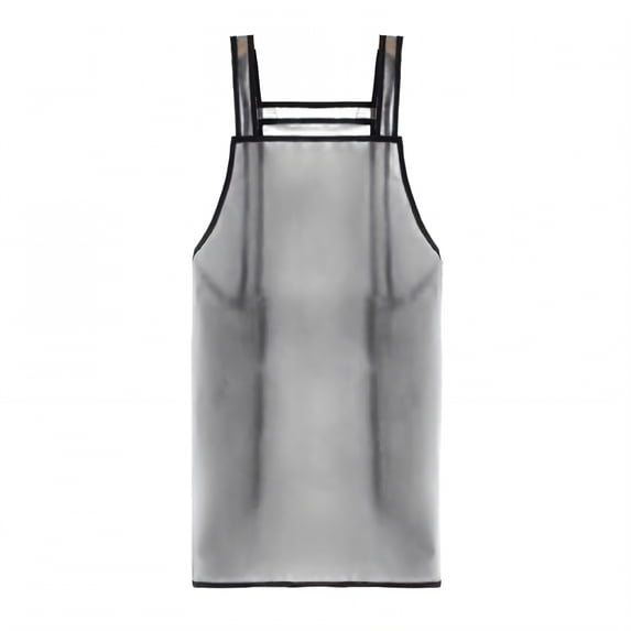 AUQ Aprons for Men,Polyester Fabric Black Apron,Clear Design Aprons for ...