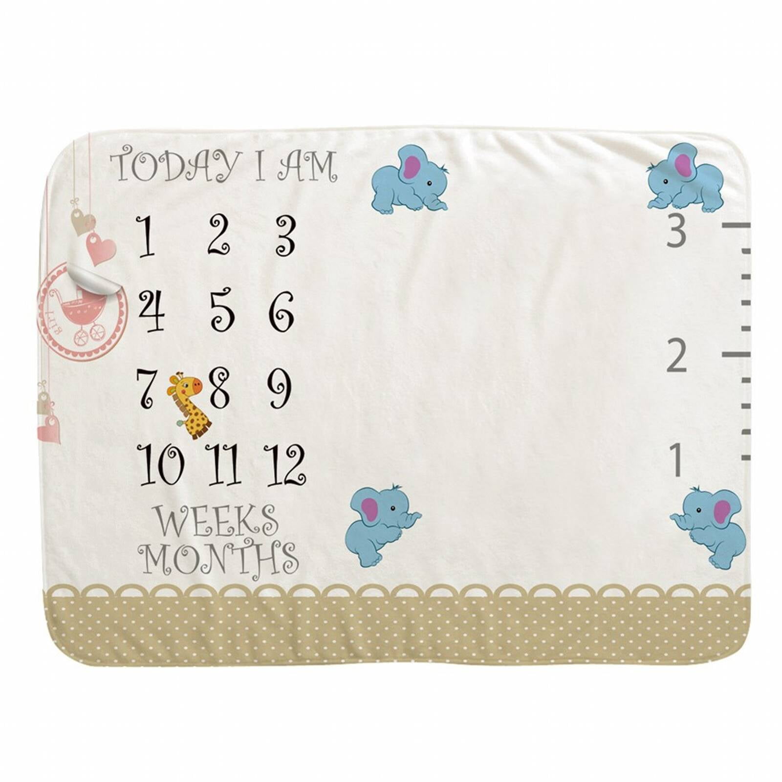 AUQ Baby Milestone Blanket,Cherished Moments & Milestones Preserved ...