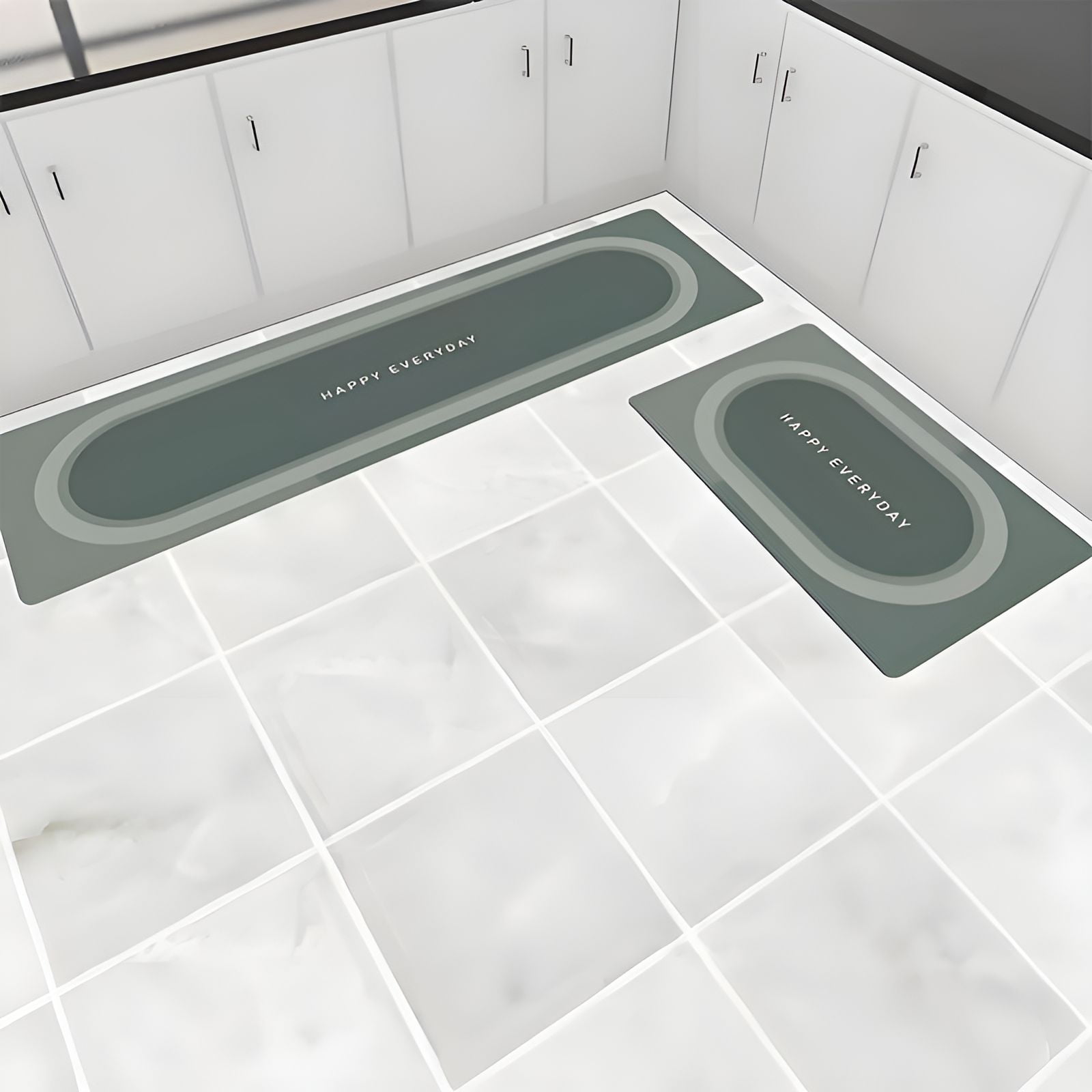 AUQ Bathroom Mat Fits Floor Tile Diatom Mud Floor Mat Grip Oil Fast ...