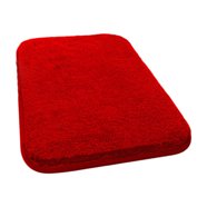 Ileading 4pc Stripe Microfiber Bathroom Rugs, Shag Bath Contour Mat Set ...