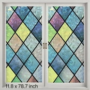 White Decorative Privacy Window Film Made of PVC for Bathroom Kitchen ...