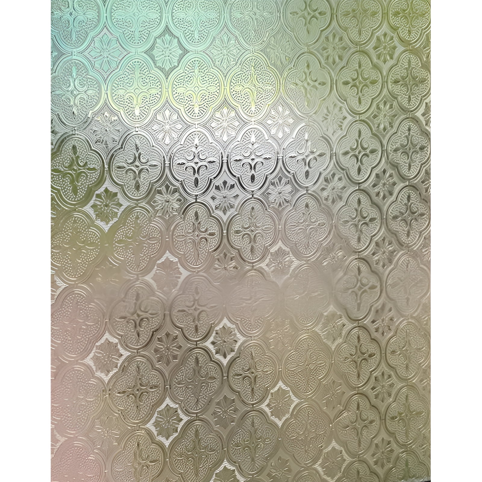 AUQ Bathroom Window Privacy Film,Retro Oriental Style Frosted Glass ...