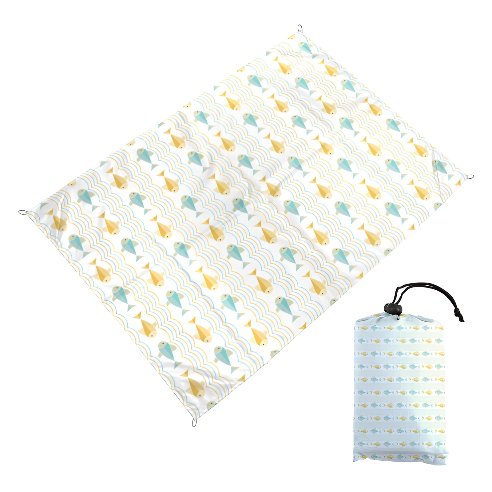 AUQ Beach Blanket,Free Sitting Beach Blanket Waterproof Sandproof ...