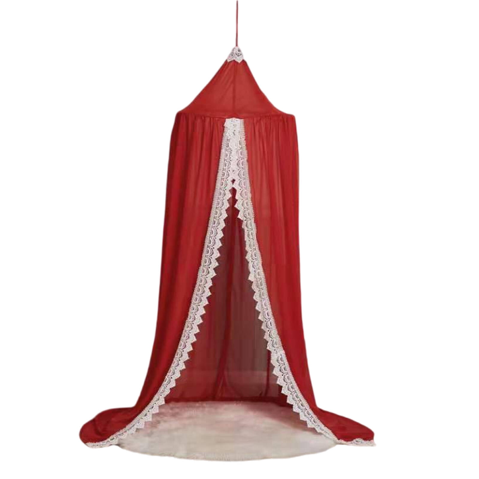 AUQ Bed Canopy Lace and Chiffon Canopy Bed Curtains Modular Design Bed ...