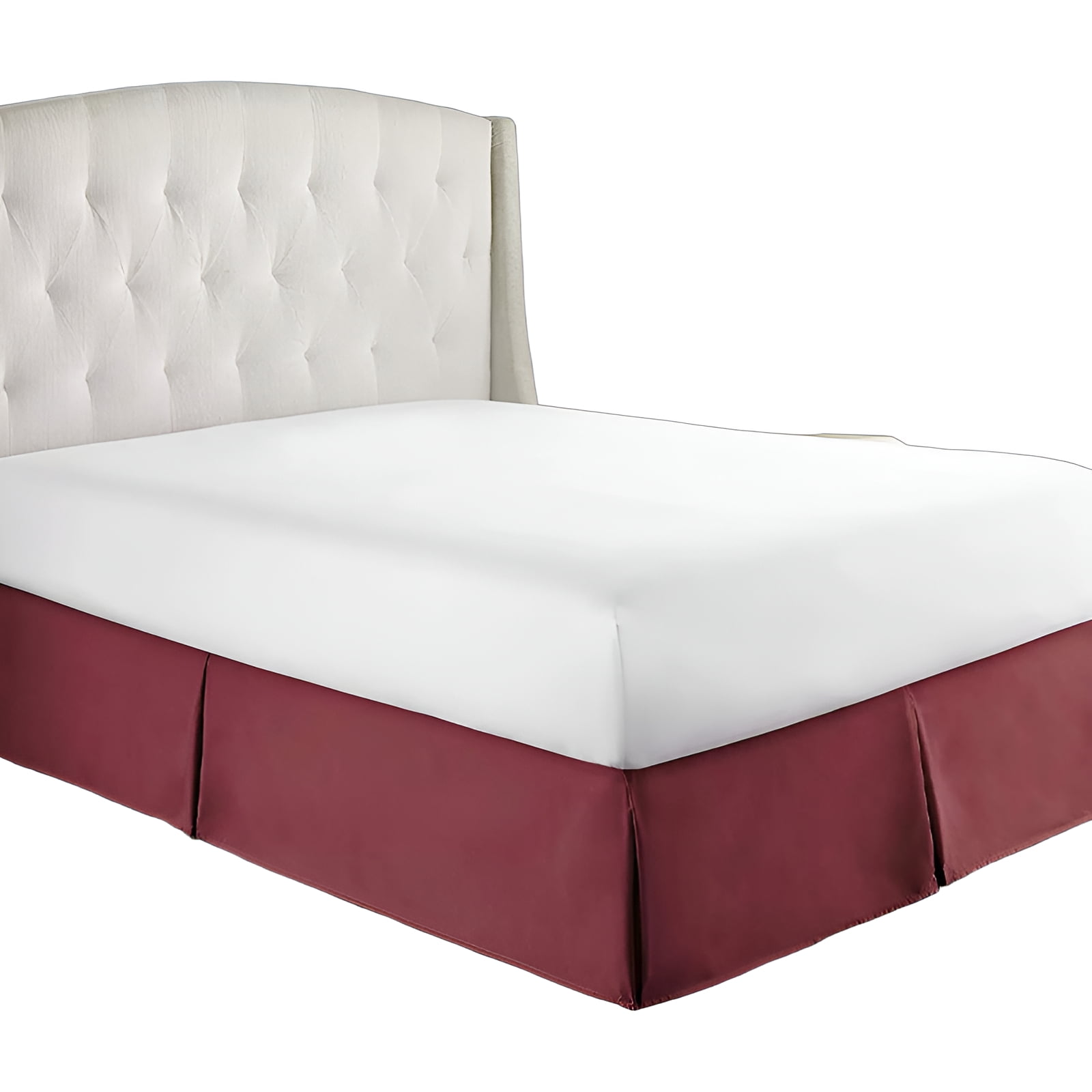 AUQ Bed Skirt Classic Plaid Ruffle Bed Shape Cover Wrap Around Bed ...