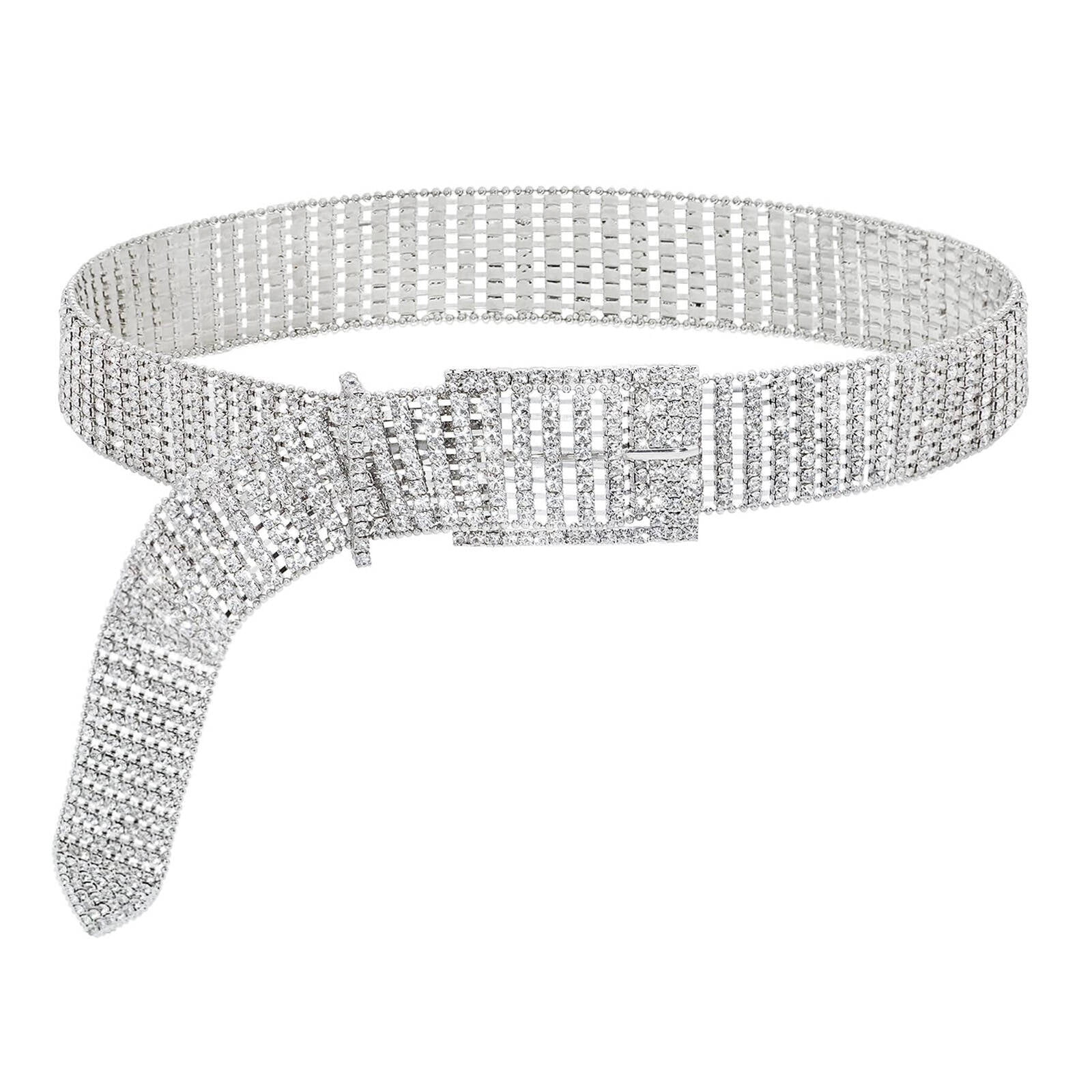 AUQ Belt,Bold & Sexy Design Belts for Women,Exquisite Rhinestone ...