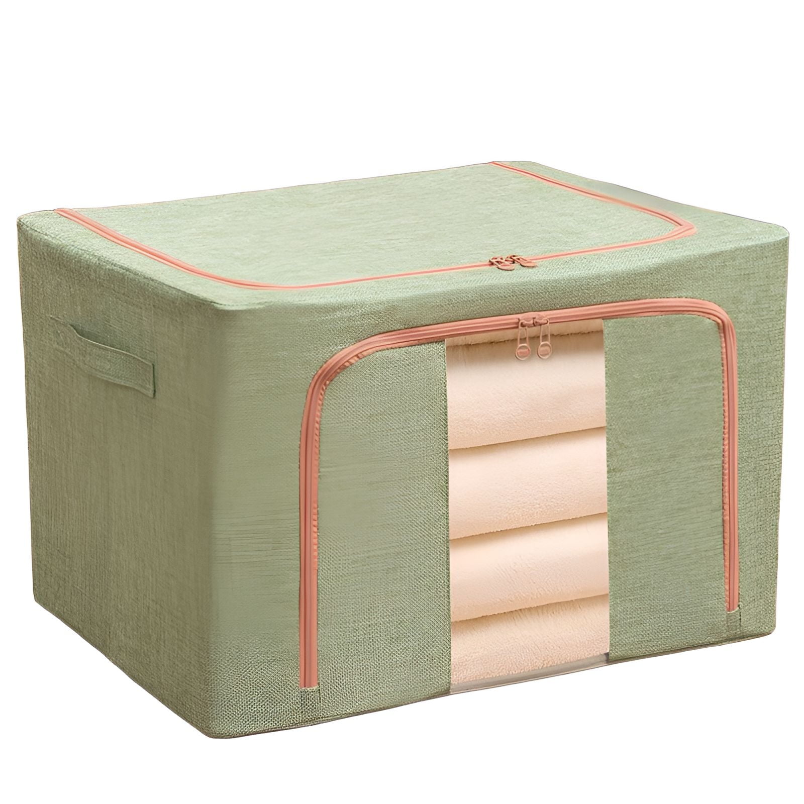AUQ Blanket Storage,Dual-Directional Zipper Extra Large Storage Bins ...