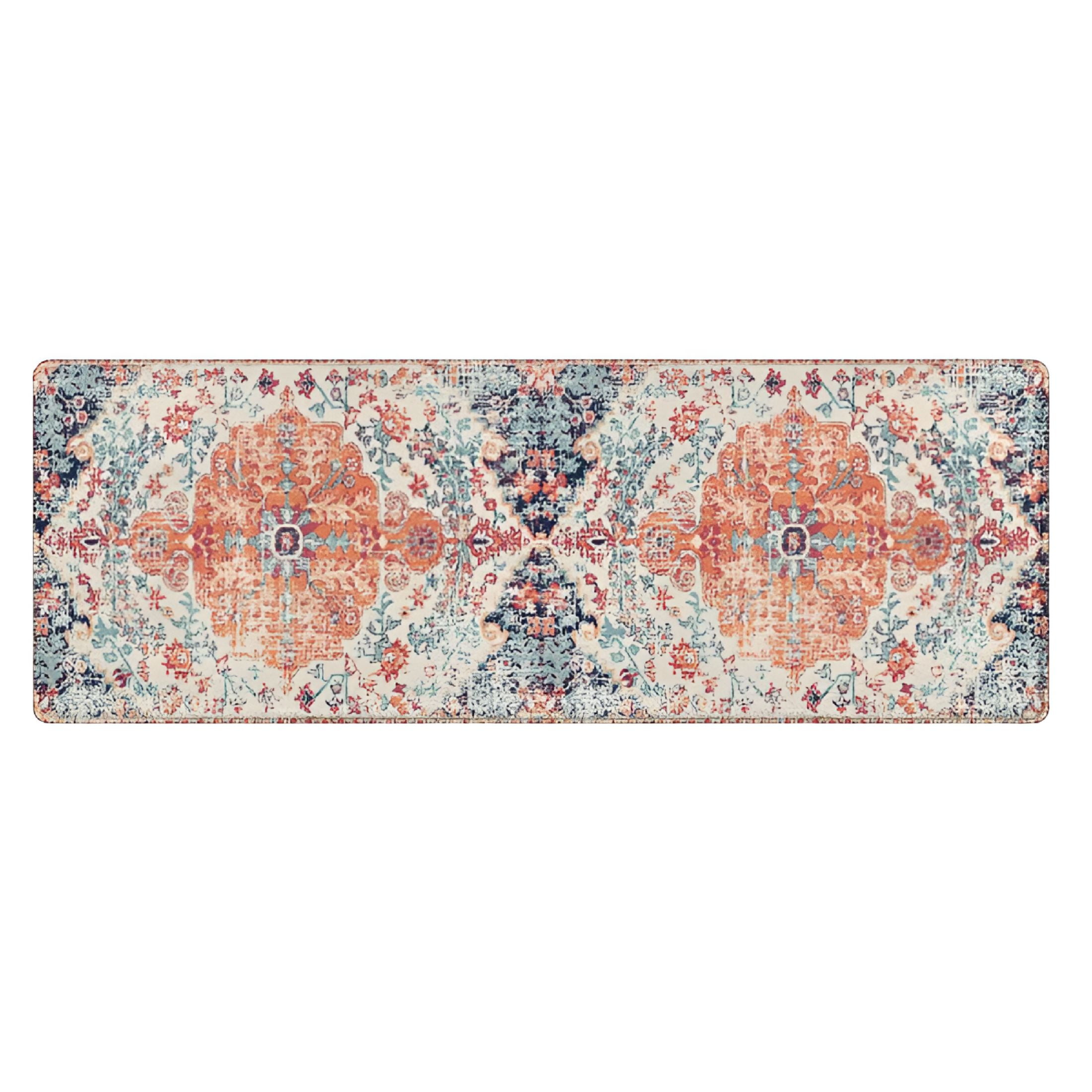 AUQ Boho Style Bathroom Rugs Farmhouse Bohemia Bath Mat Non-Slip Water ...