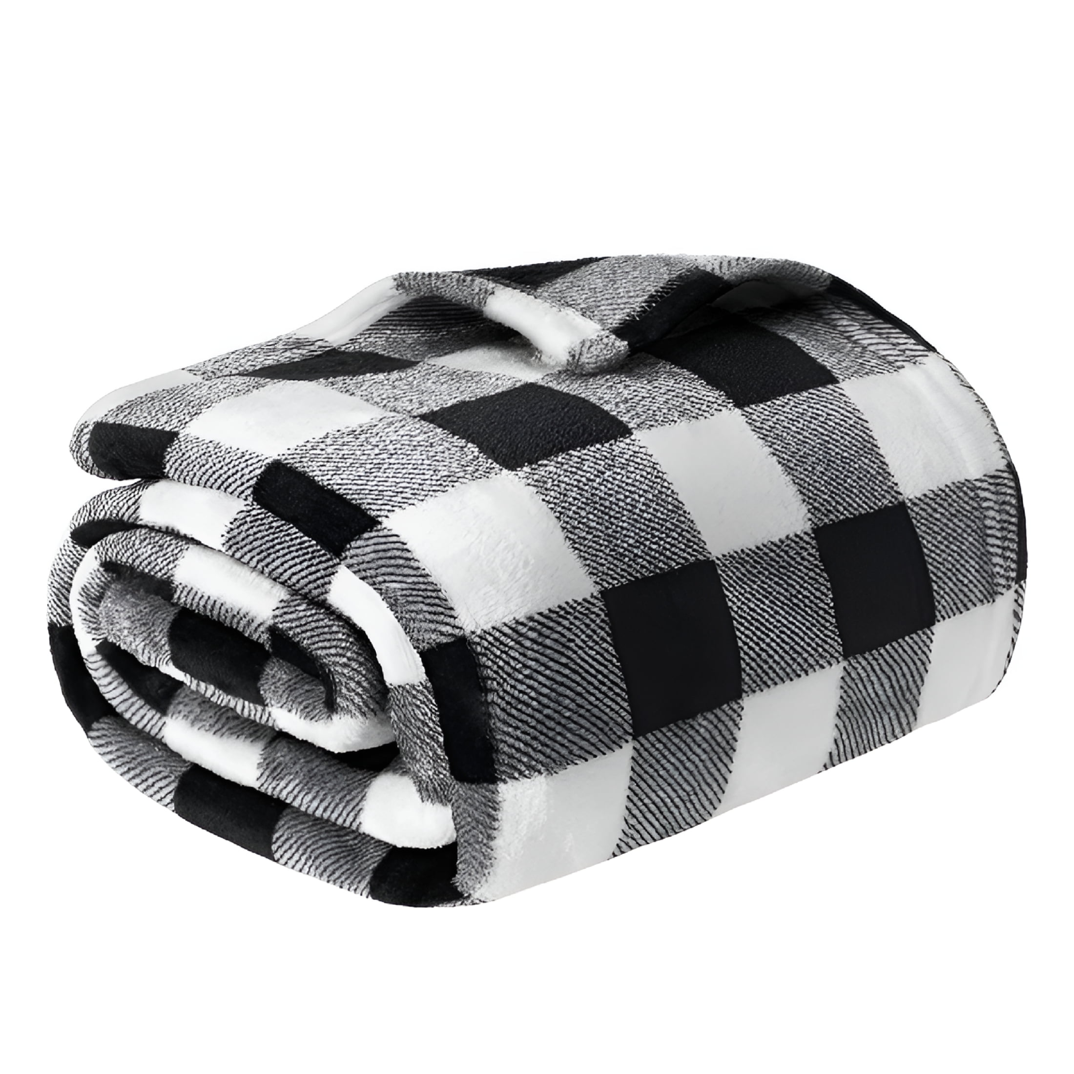 AUQ Buffalo Checker Throw Blanket for Sofa Couch | Soft Flannel Fleece ...