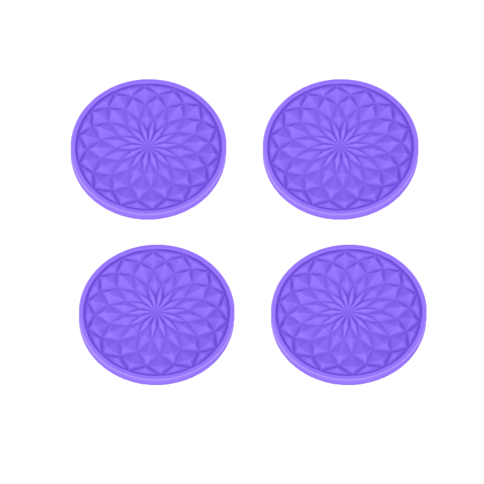 AUQ Car Coasters,Quick-Dry Silicone Coasters,Foldable PVC Cup Mat ...