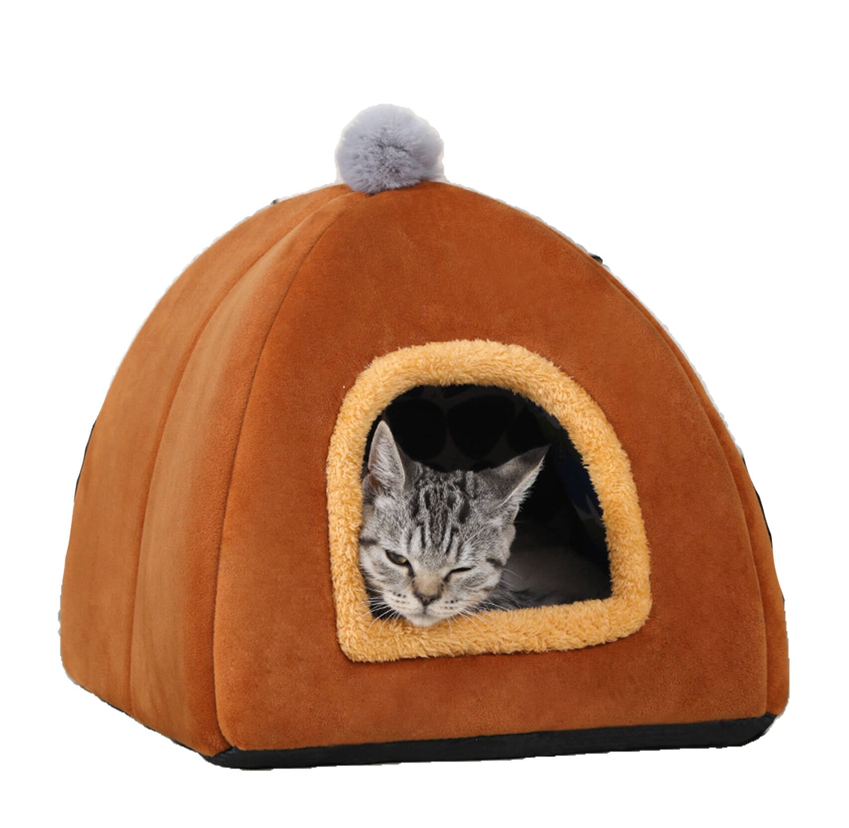 AUQ Cat Bed Cave,Secure Design Cat Sleeping Bag,Cozy Cat Beds for ...