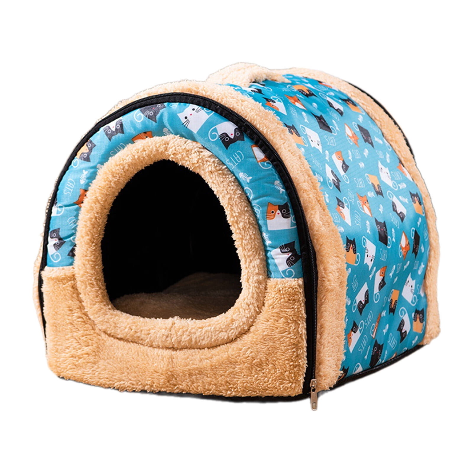 AUQ Cat Beds for Indoor Cats,Removable Windproof Features for Easy ...