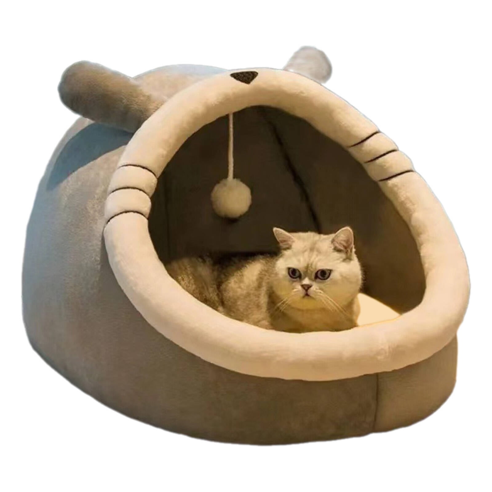 AUQ Cat Beds for Indoor Cats,Safe and Eco-Conscious Materials Cat Bed ...