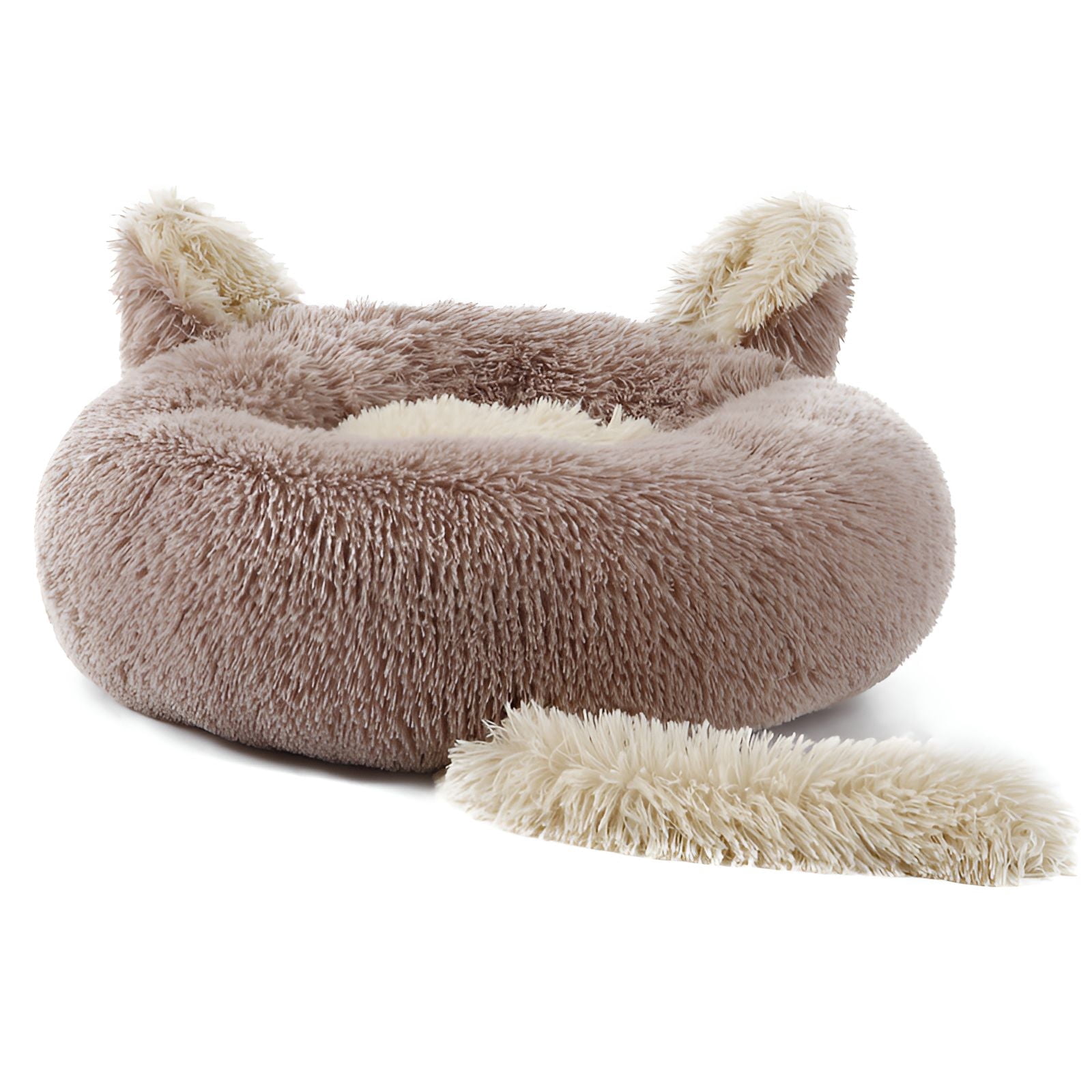 AUQ Cat Bed,27.56*27.56*5.91"Outdoor Cat Bed,Plush Cat Beds for All ...
