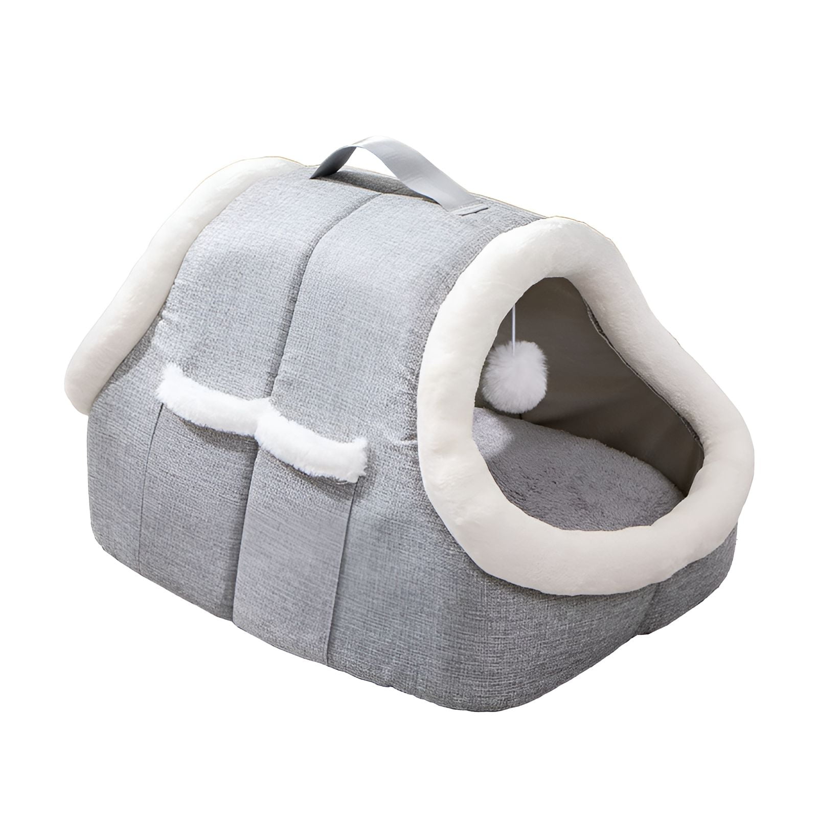 AUQ Cat Cave,21.65*16.93*13.78"Cat Tent,Plush Cat Beds for Indoor Cats ...