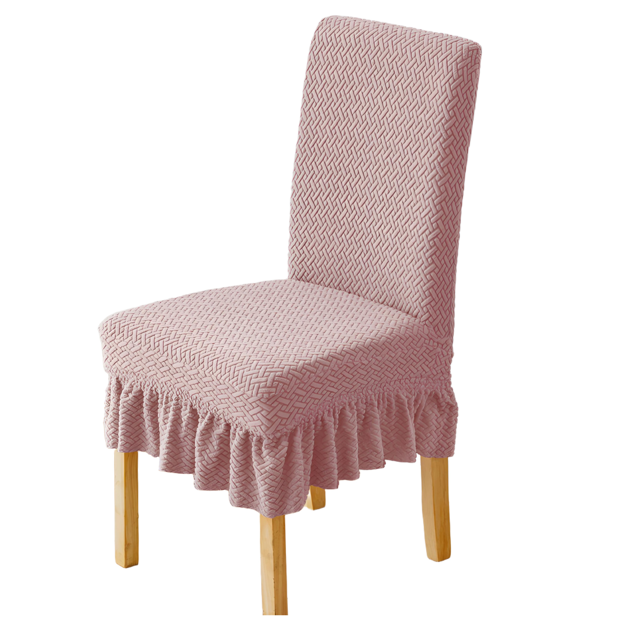 AUQ Chair Covers,Elastic Fit Fabric Furniture Covers,Seamless Design ...