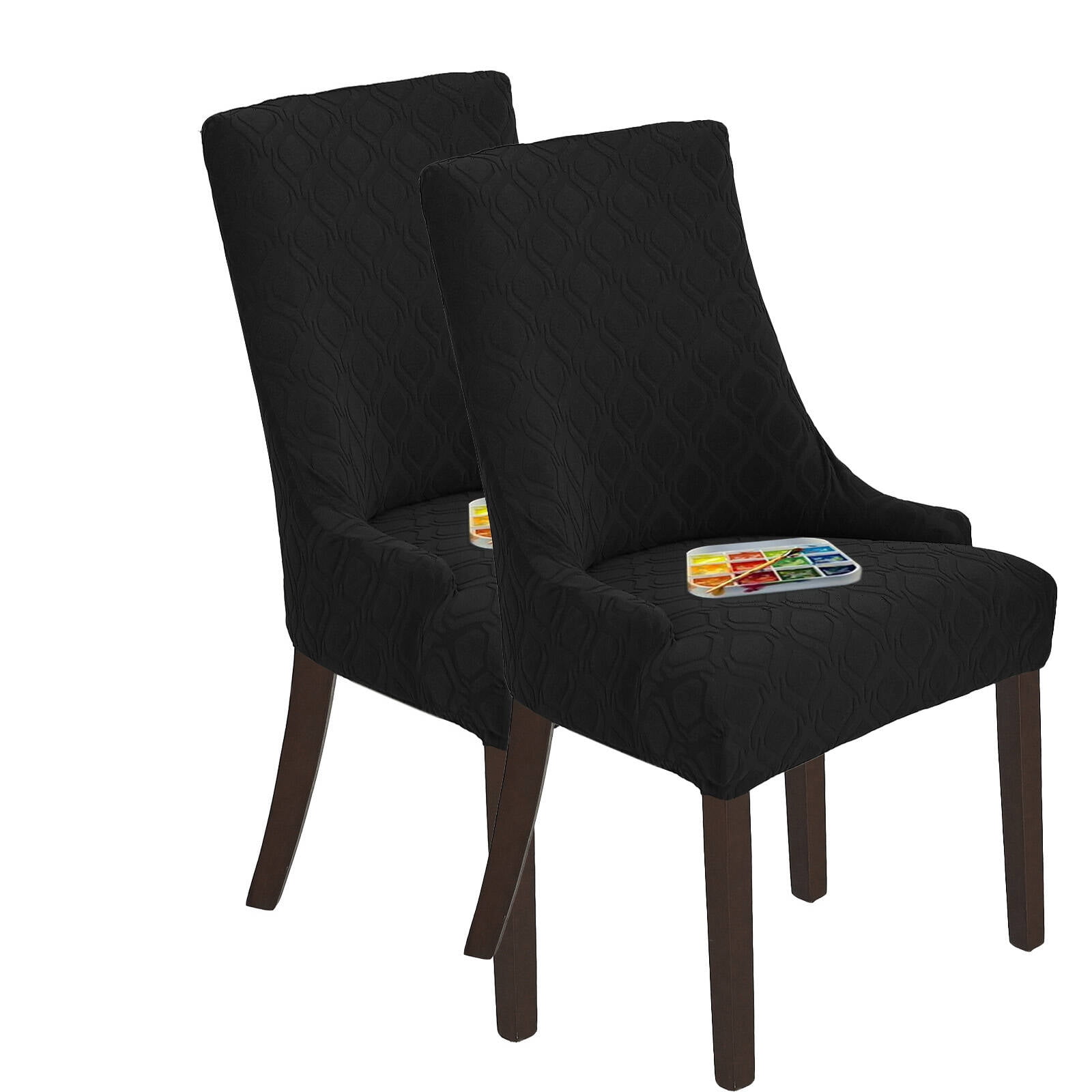 AUQ Chair Covers Enhance Chair Stability Chair Covers Set of 4 Suitable ...