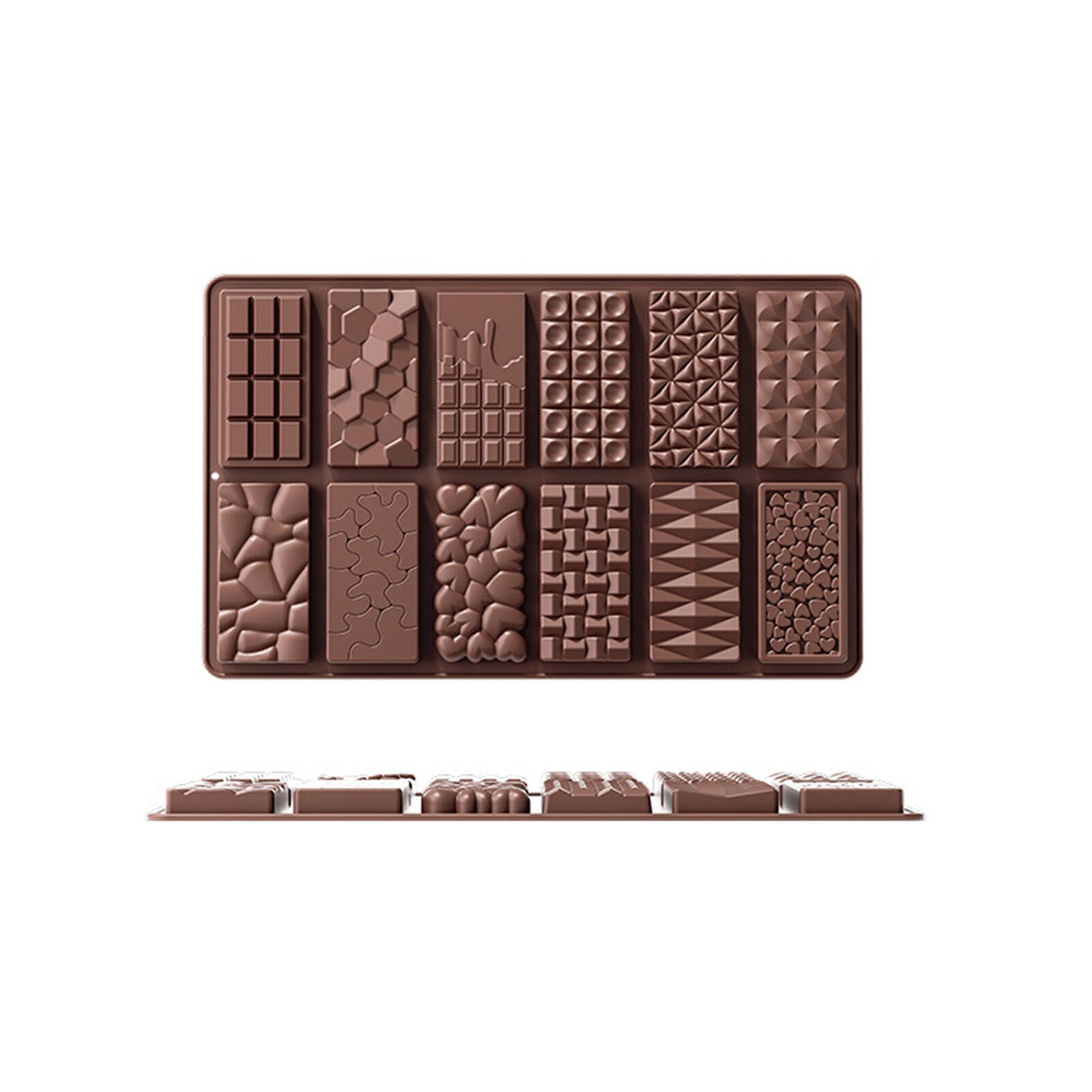 AUQ Chocolate Bar Mold,Rectangular Chocolate,Stainless Steel Sandwich ...