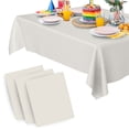 AUQ Compostable Table Cloths for Rectangle Tables 59''X106'' Disposable ...