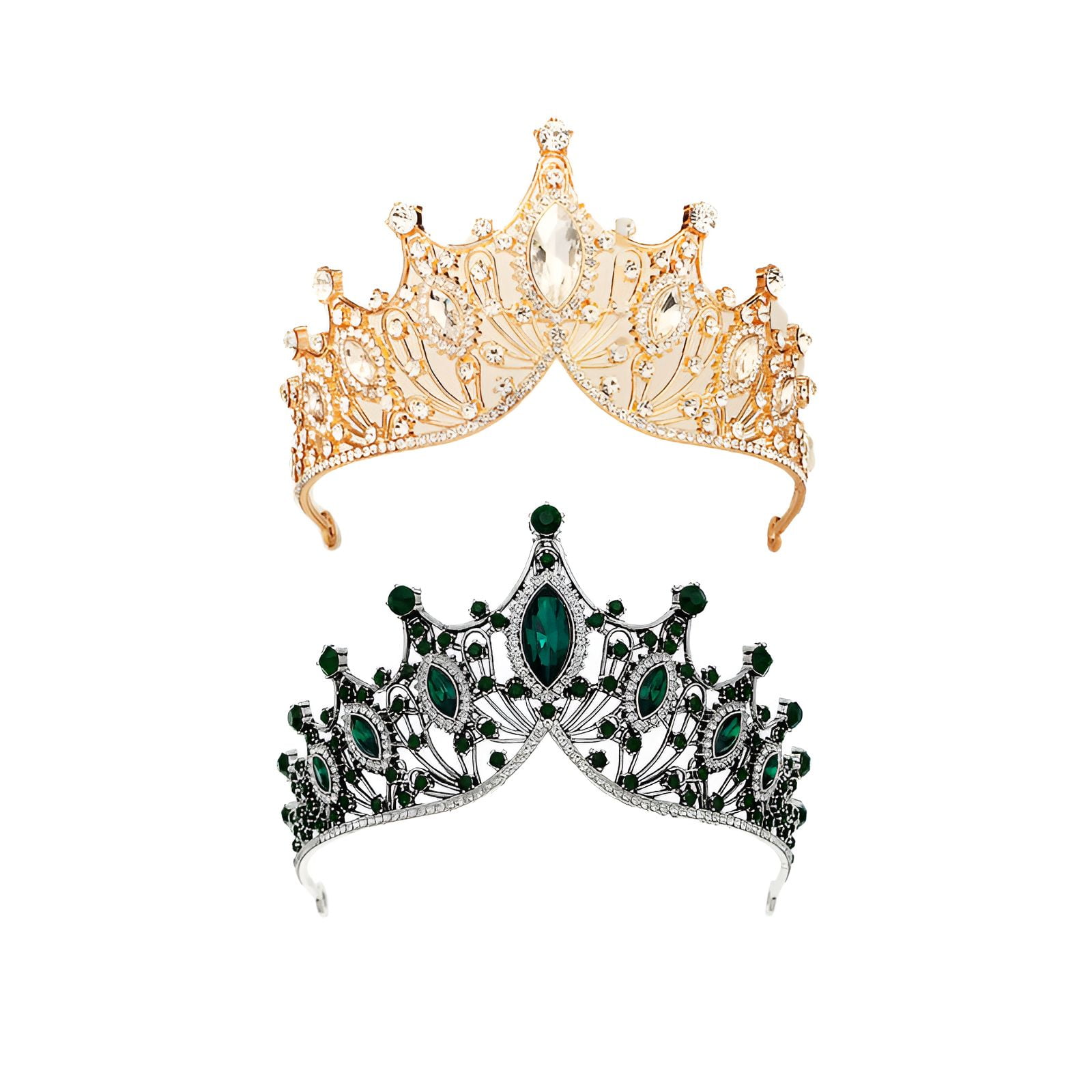 DESIGNICE 2Pcs Birthday Crown Adult Woman,Light and Shadow Layers of ...