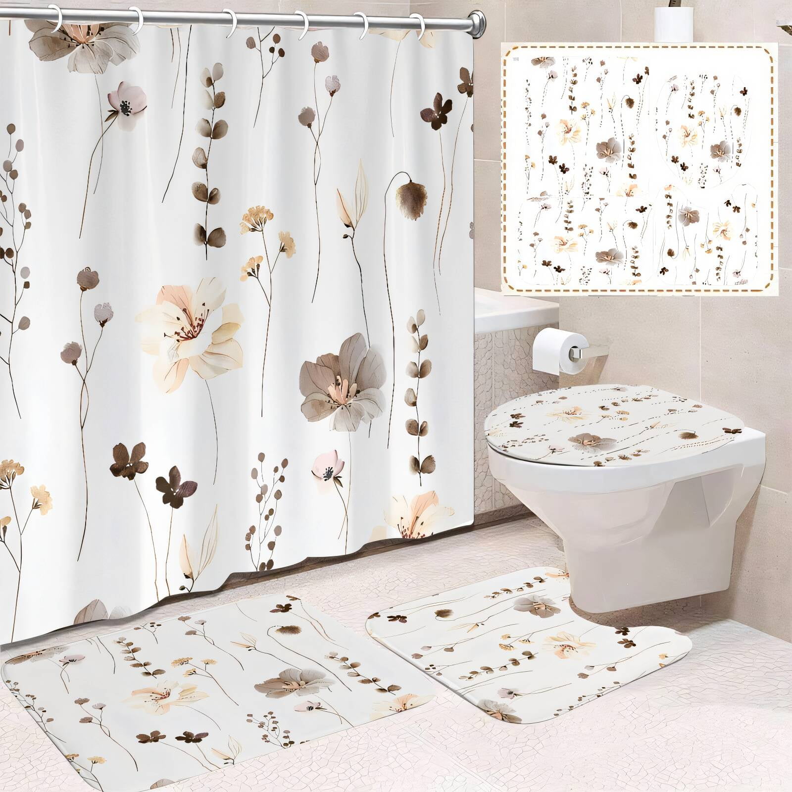 AUQ Curtains,Steam Proof Shower Curtain for Enhanced Freshness,Light ...