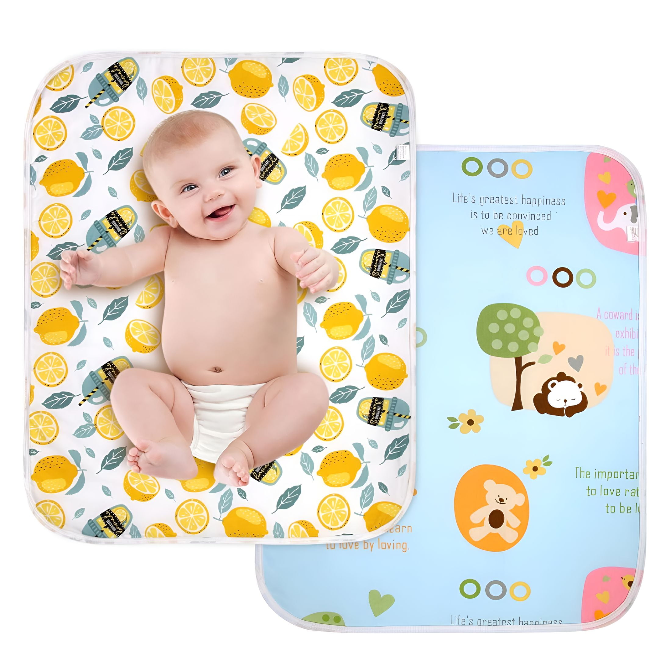 AUQ Diaper Changing Pads for Baby,Dinosaur Change Mat,3 Layers ...