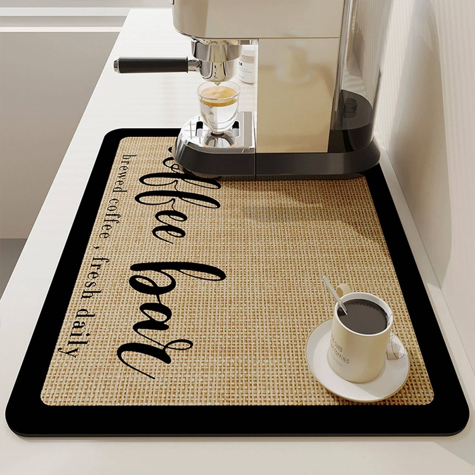 AUQ Dish Drying Mat Good Insulation Effect Table Mats Anti-Slip and ...