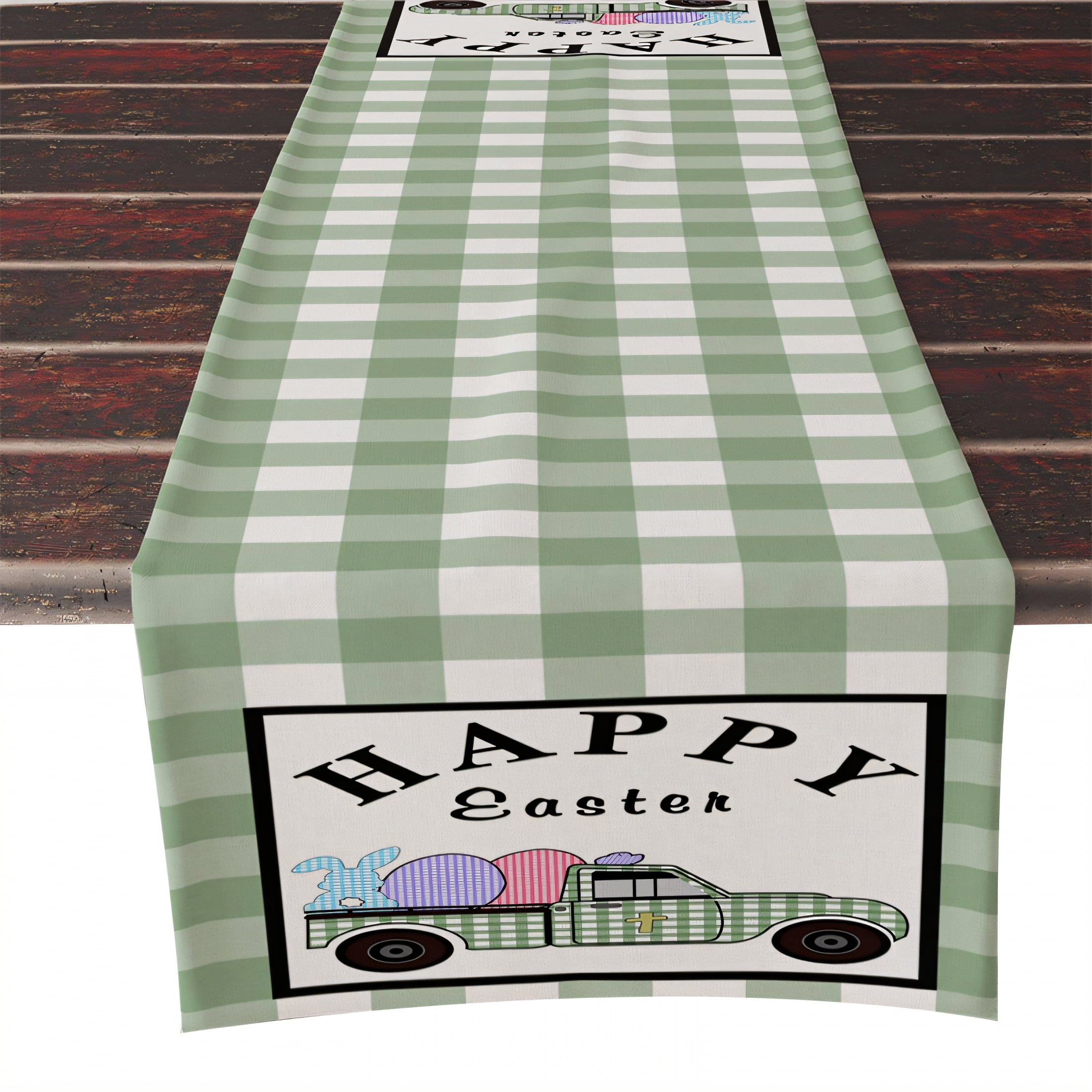 AUQ Easter Table Runner,Cooling Layer Table Runners 72 Inches Long,Non ...