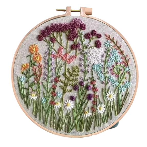 AUQ Embroidery Kit,Beginner Embroidery Kit for Adults,Embroidery ...