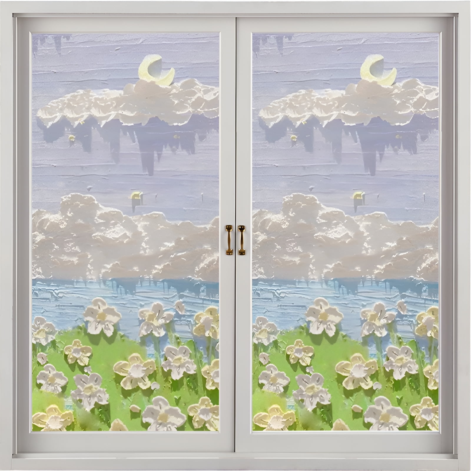 AUQ Frosted Glass Window Film,Privacy Protection Bathroom Window ...