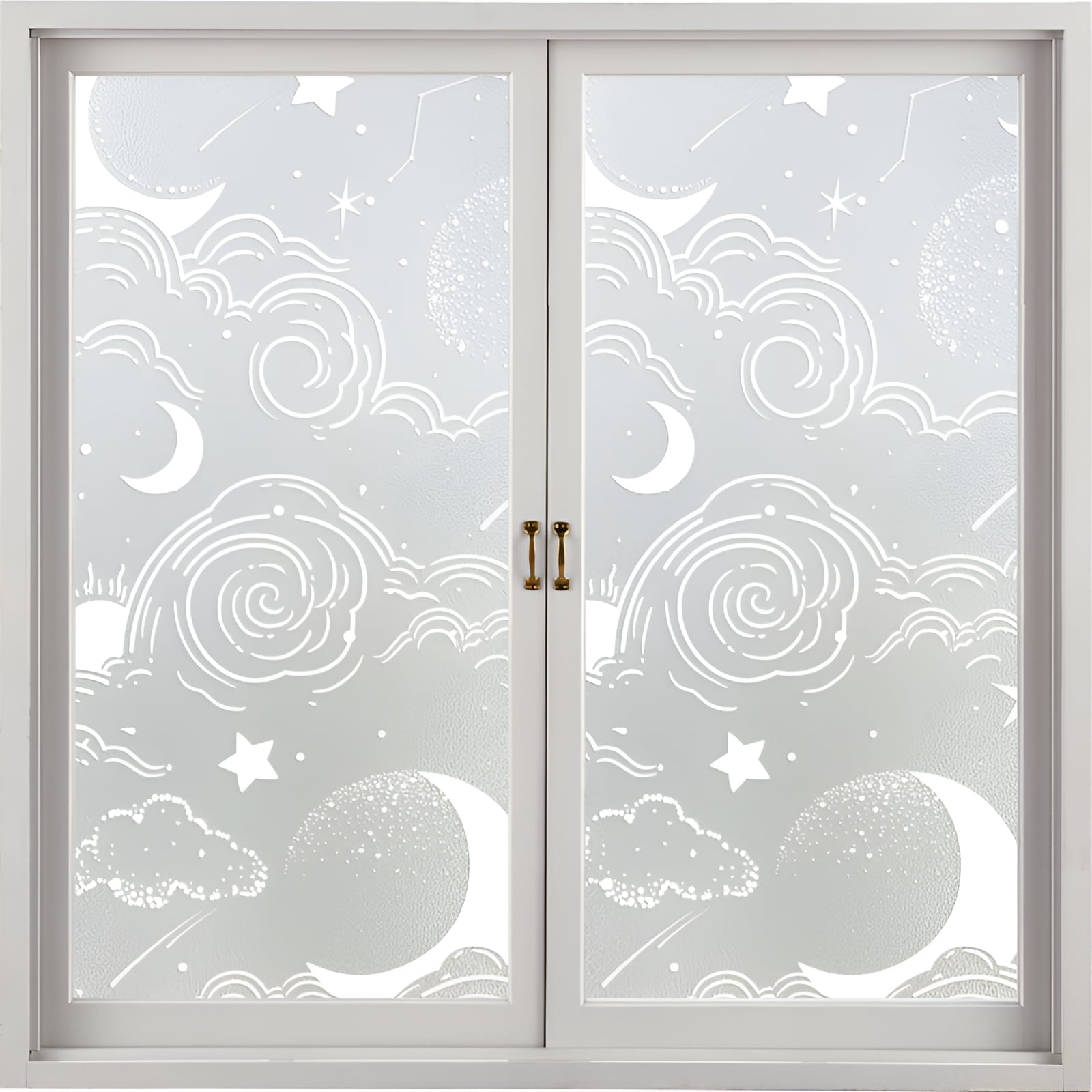 AUQ Frosted Glass Window Film,Static Cling Frosted Window Film,Non-Glue ...