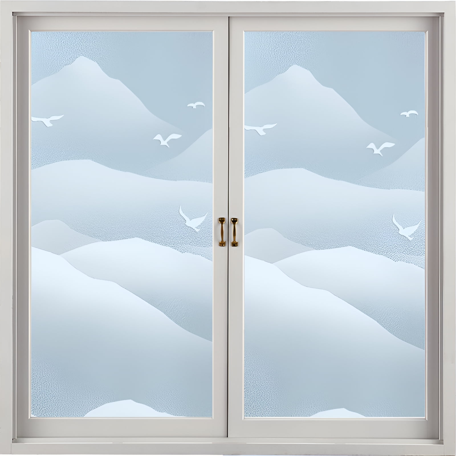 AUQ Frosted Glass Window Film,Static Cling Frosted Window Film,Shadow ...