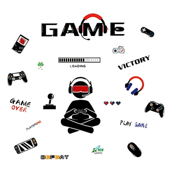 AUQ Gamer Room Decor for Boys,Game Controller Mens Bedroom Decor ...