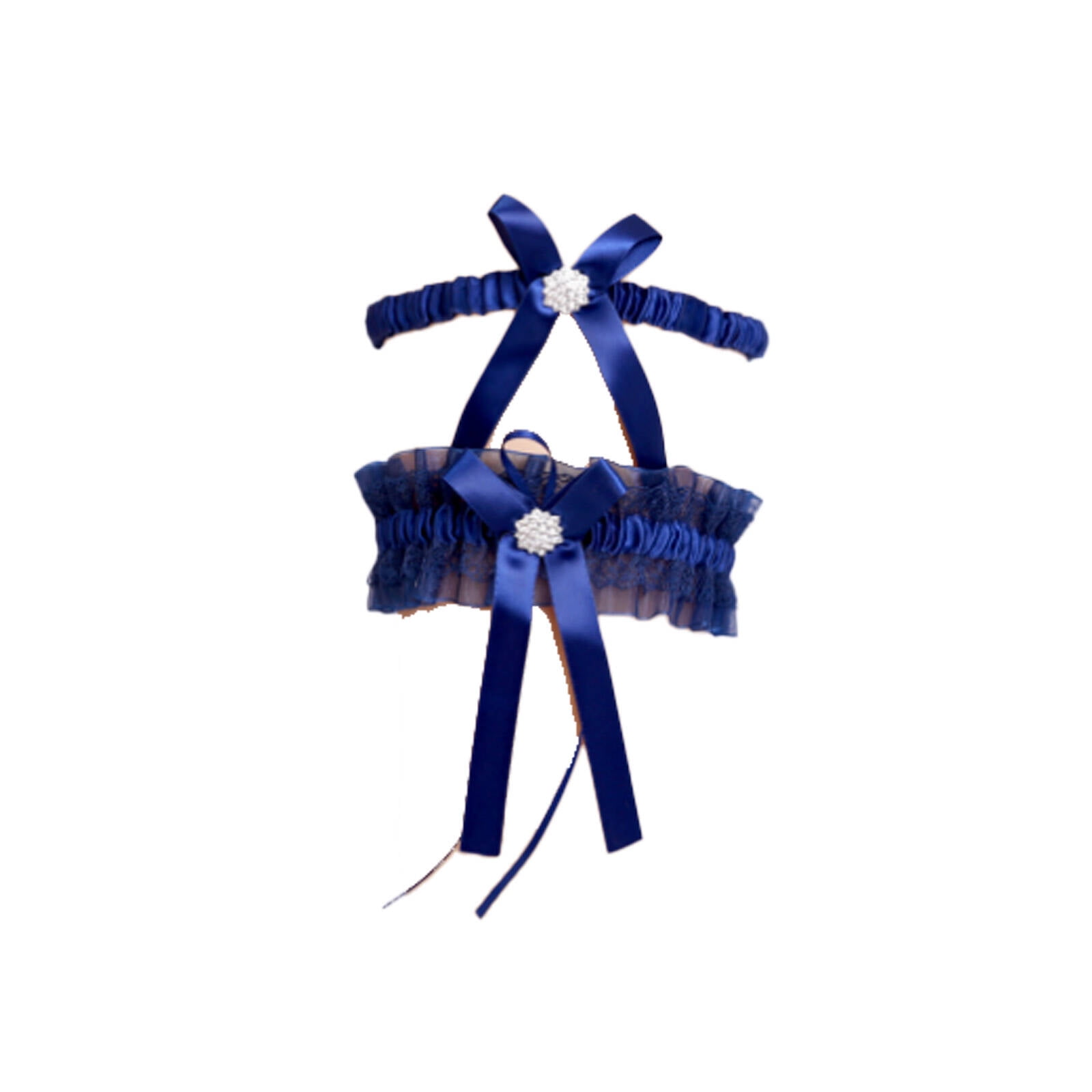 AUQ Garters for Bride,Elegant Bow Design Wedding Garter for Bride ...