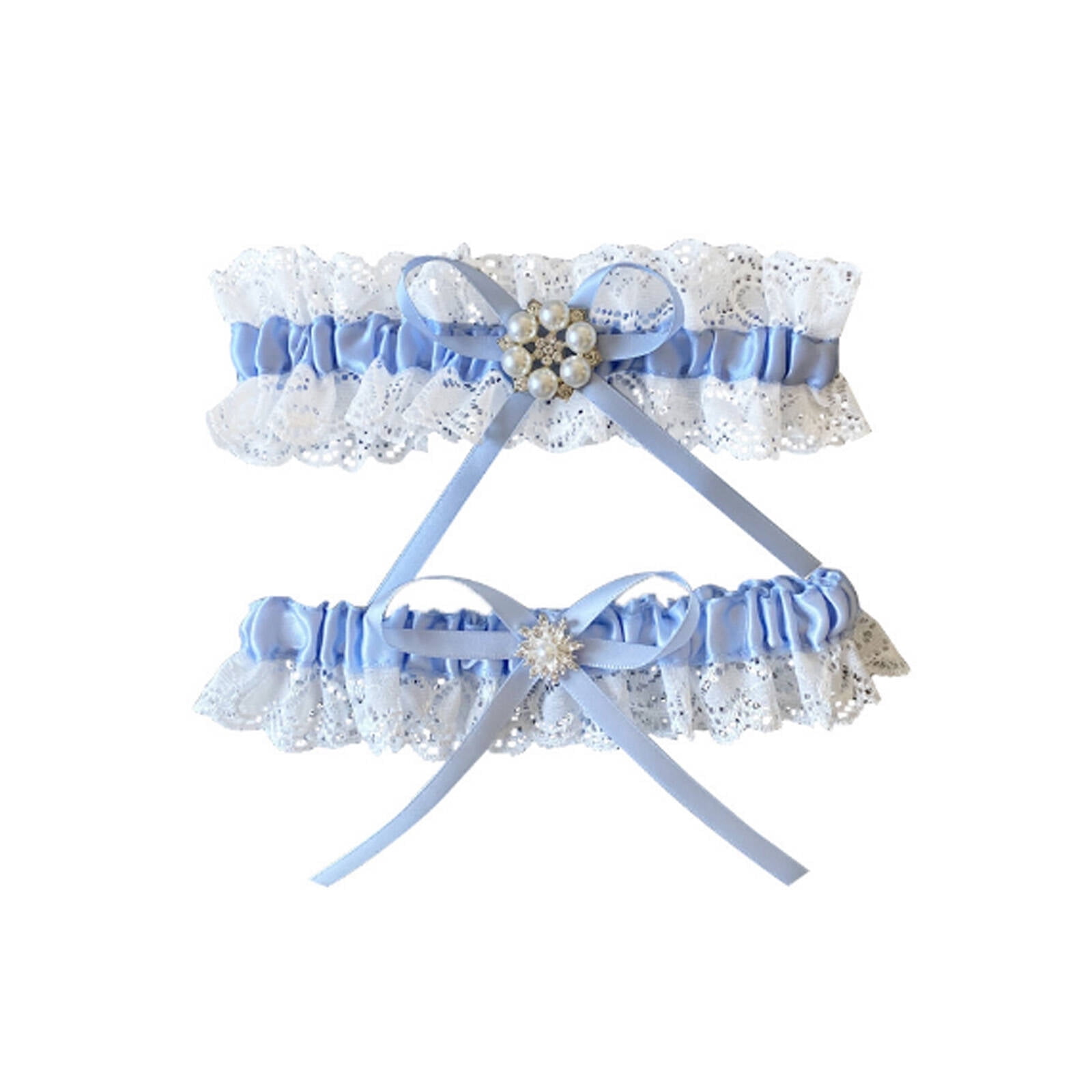 AUQ Garters for Bride,Elegant Lace Design Wedding Garter for Bride ...
