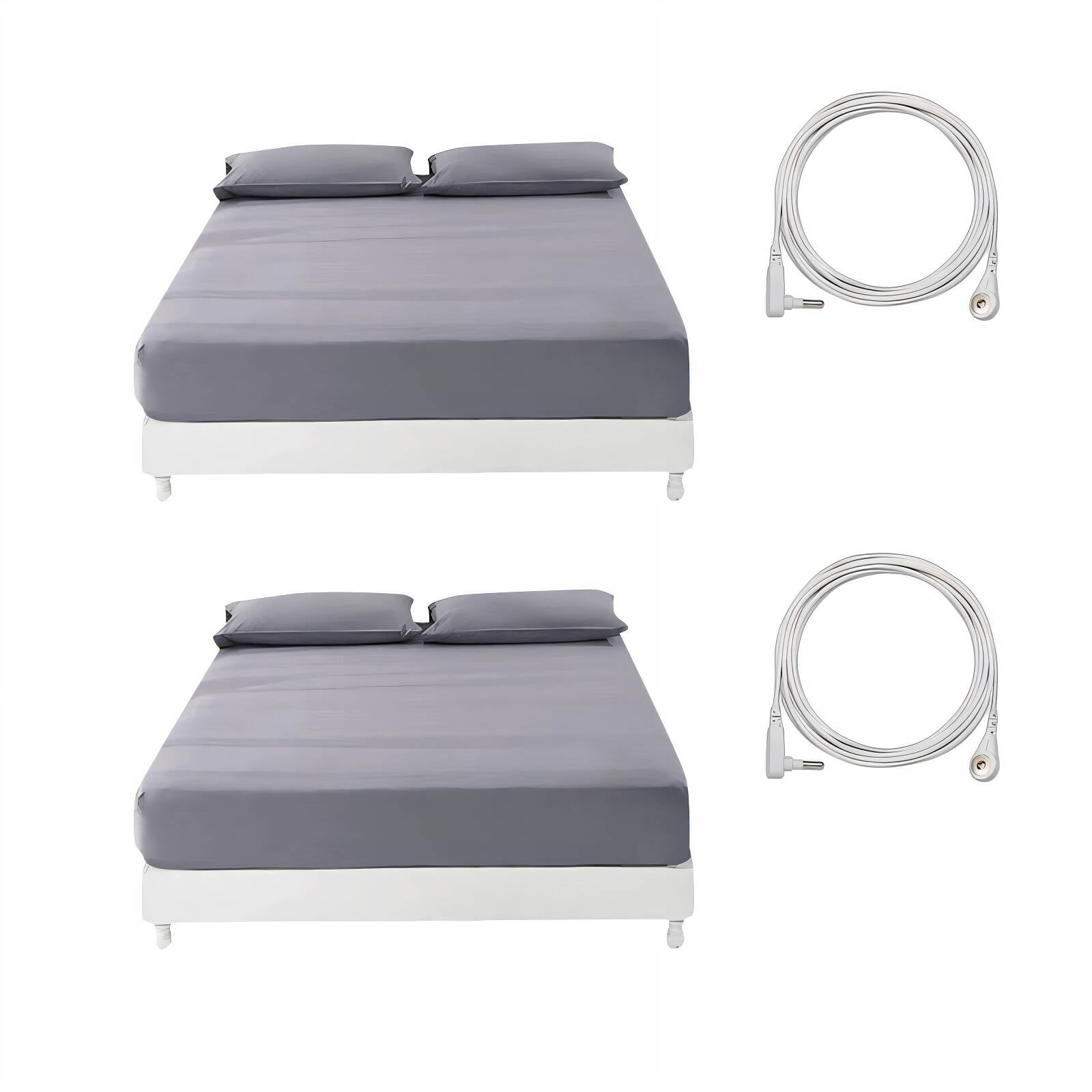 AUQ Grounding Sheets King,Organic Cotton Silver Conductivity Grounding ...