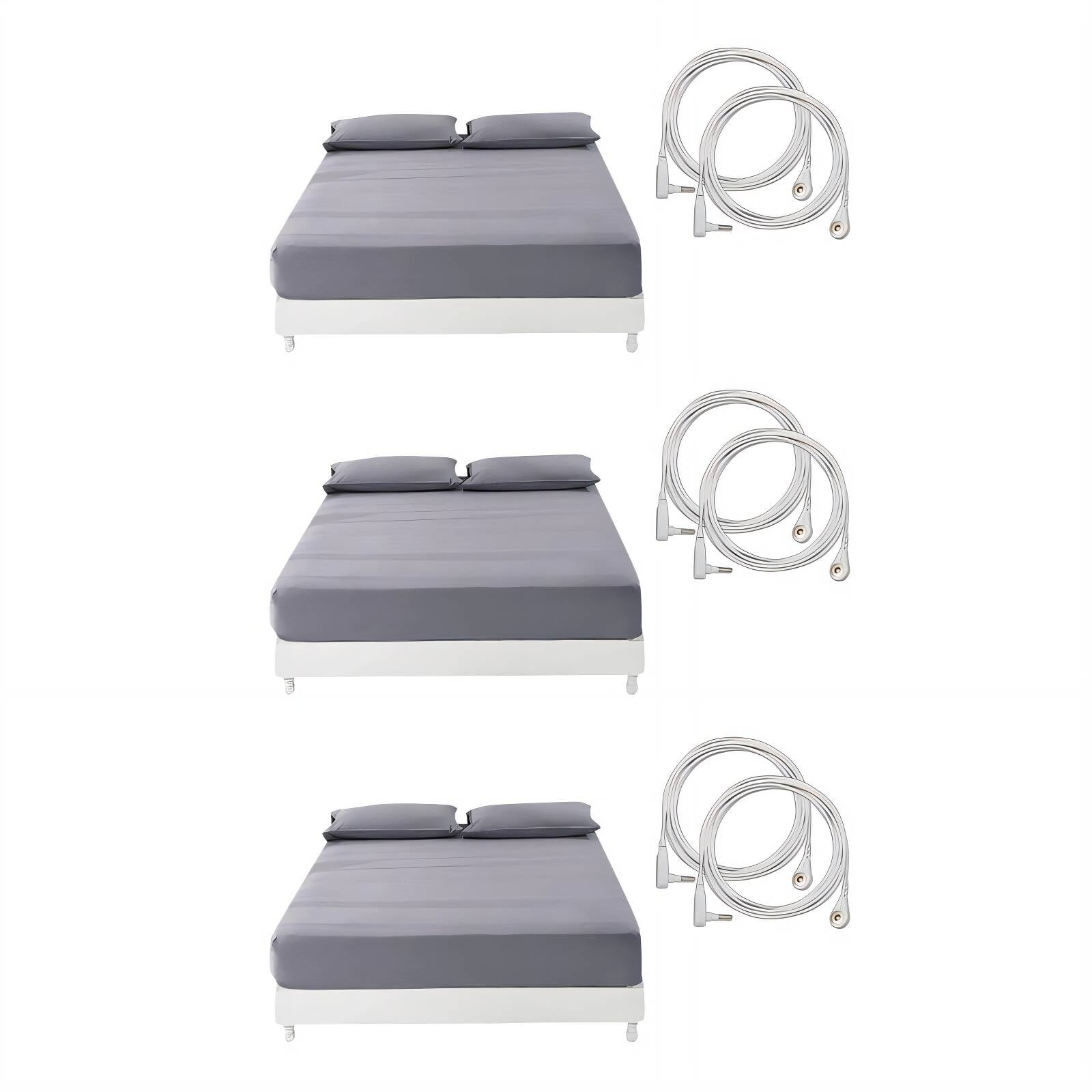 AUQ Grounding Sheets King,Organic Cotton with Silver Grounding Wires ...