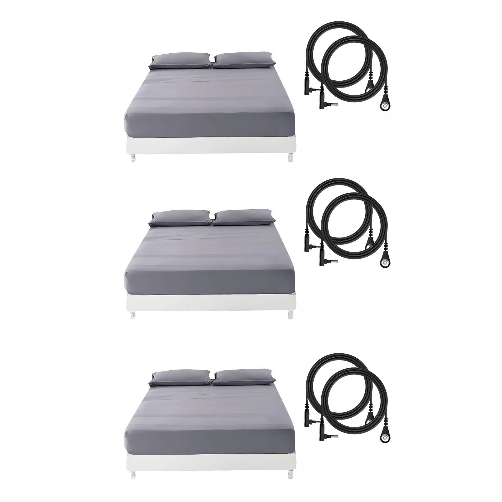 AUQ Grounding Sheets King,Silver Grounding Wire King Size Fitted Sheet ...
