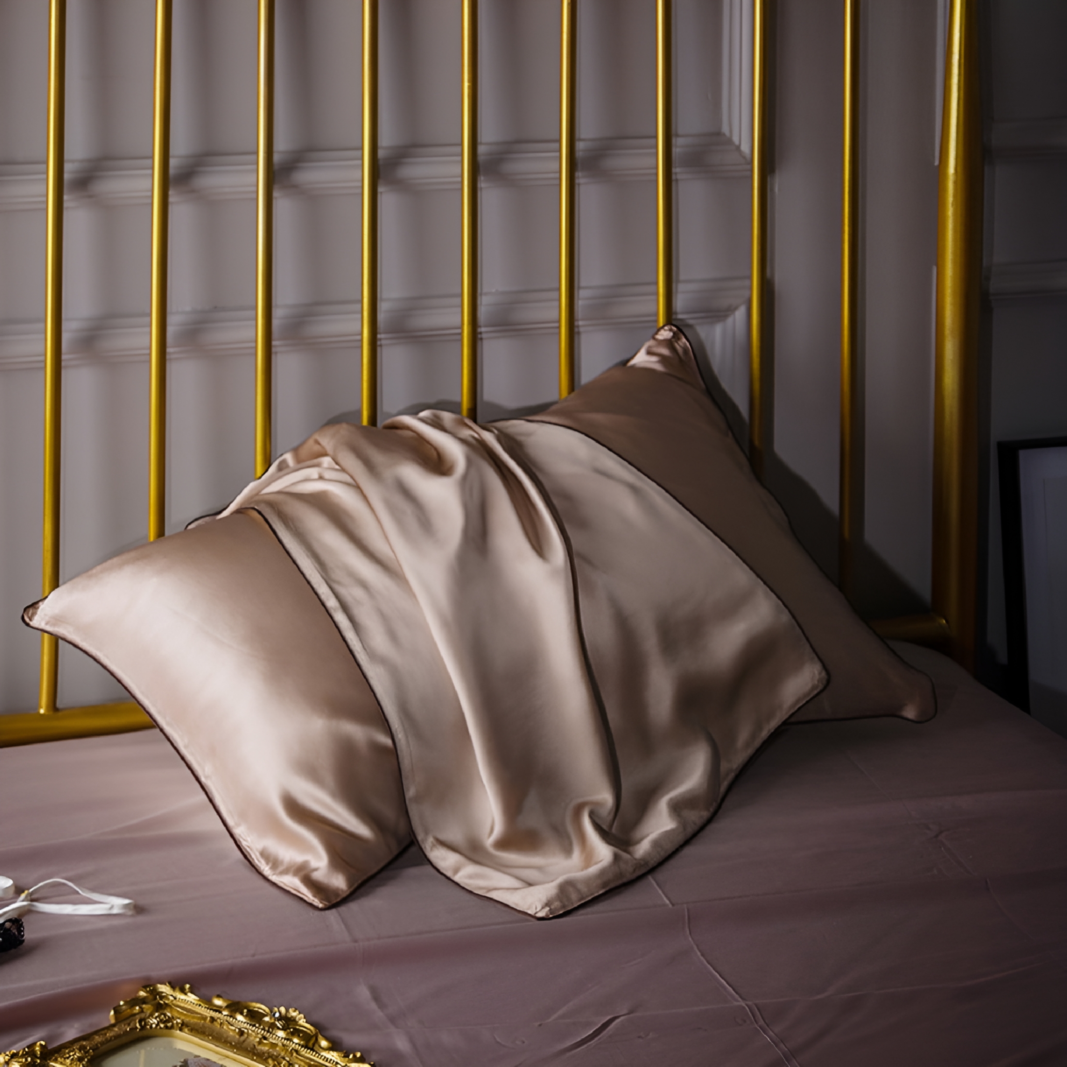 AUQ Home Silk Pillowcase,100% Mulberry Silk Pillow Cases for Hair and ...