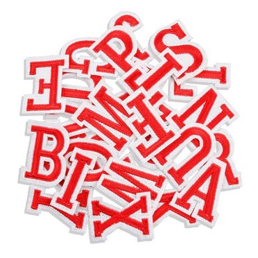 English Alphabet Letters Mixed Embroidered Sew on Iron on Patch for ...