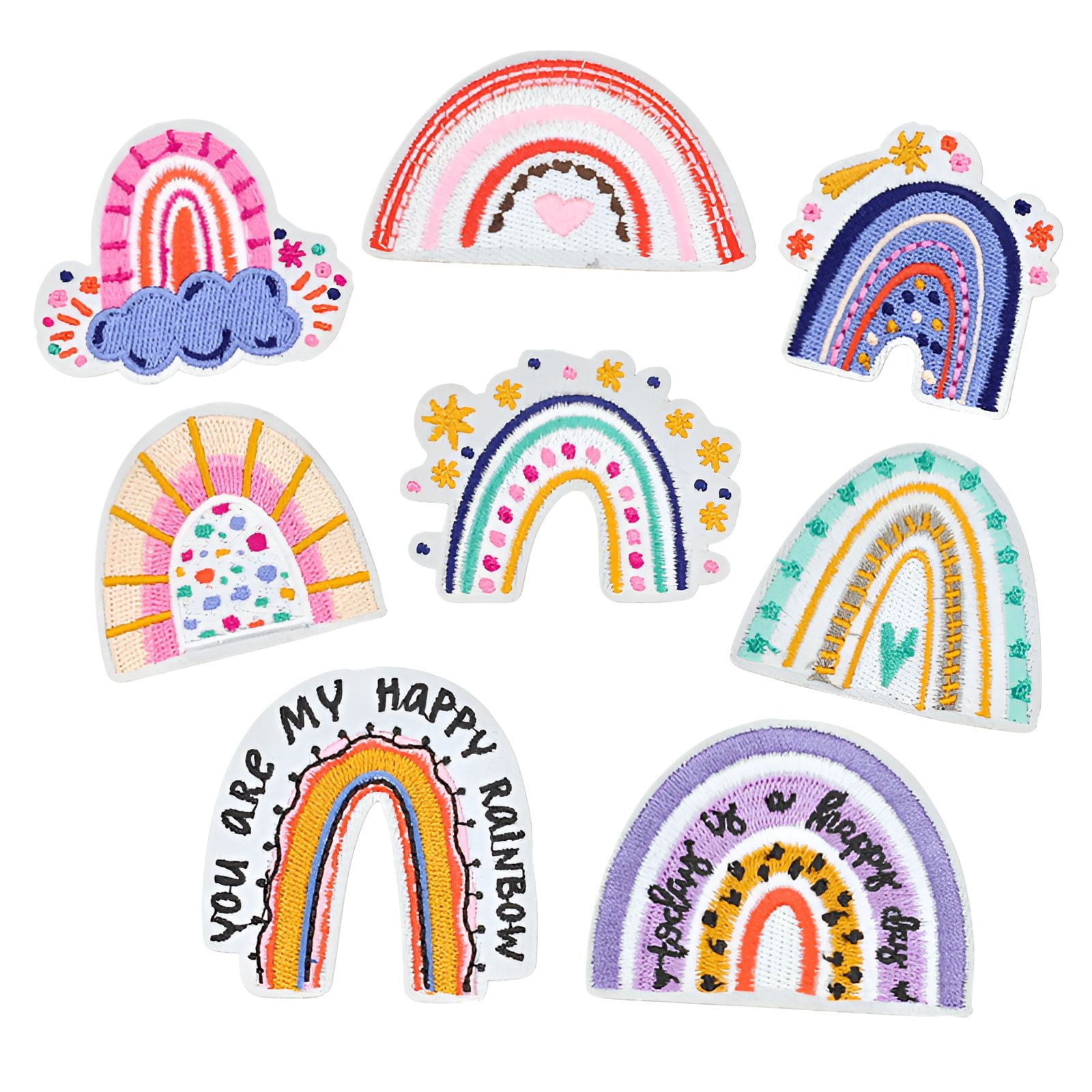 AUQ Iron on Patches,Seamless Fit Animal Embroidery Decal,Cute Cartoon ...