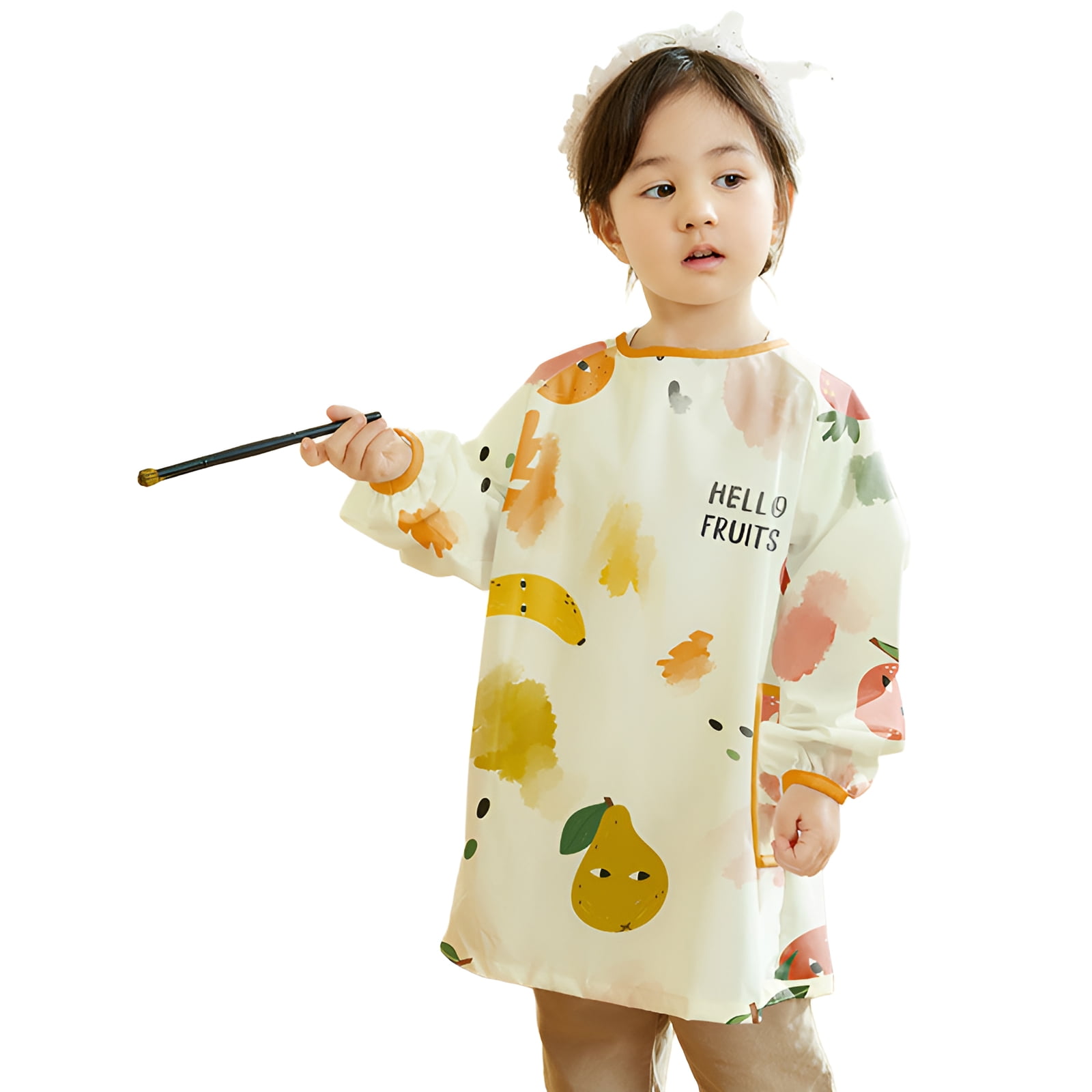 AUQCO Kids Apron,Polyester Paint Apron for Kids,Cooking Aprons for Kids ...