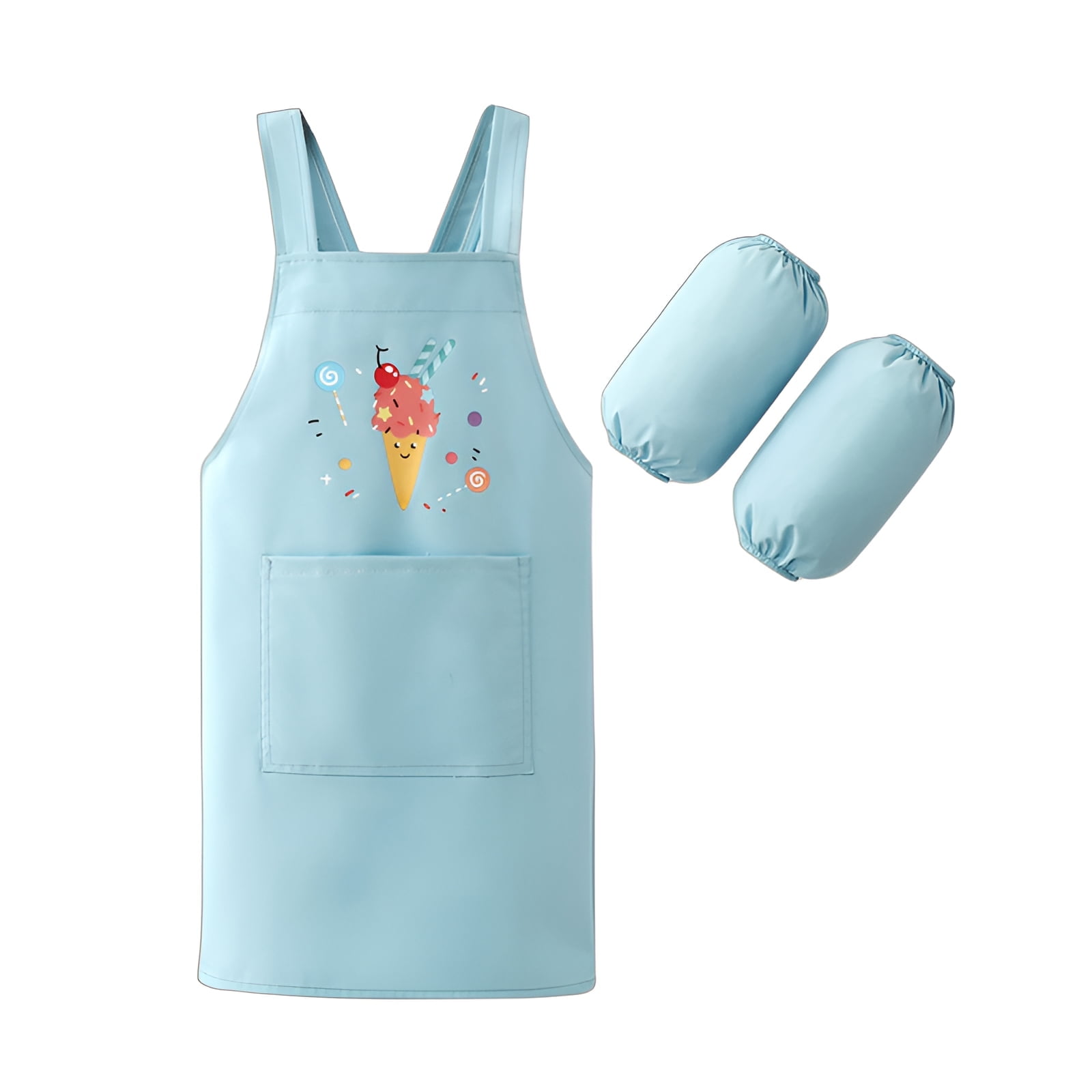 AUQCO Kids Apron,Polyester Kids Apron for Cooking,Cartoon Kids Art ...