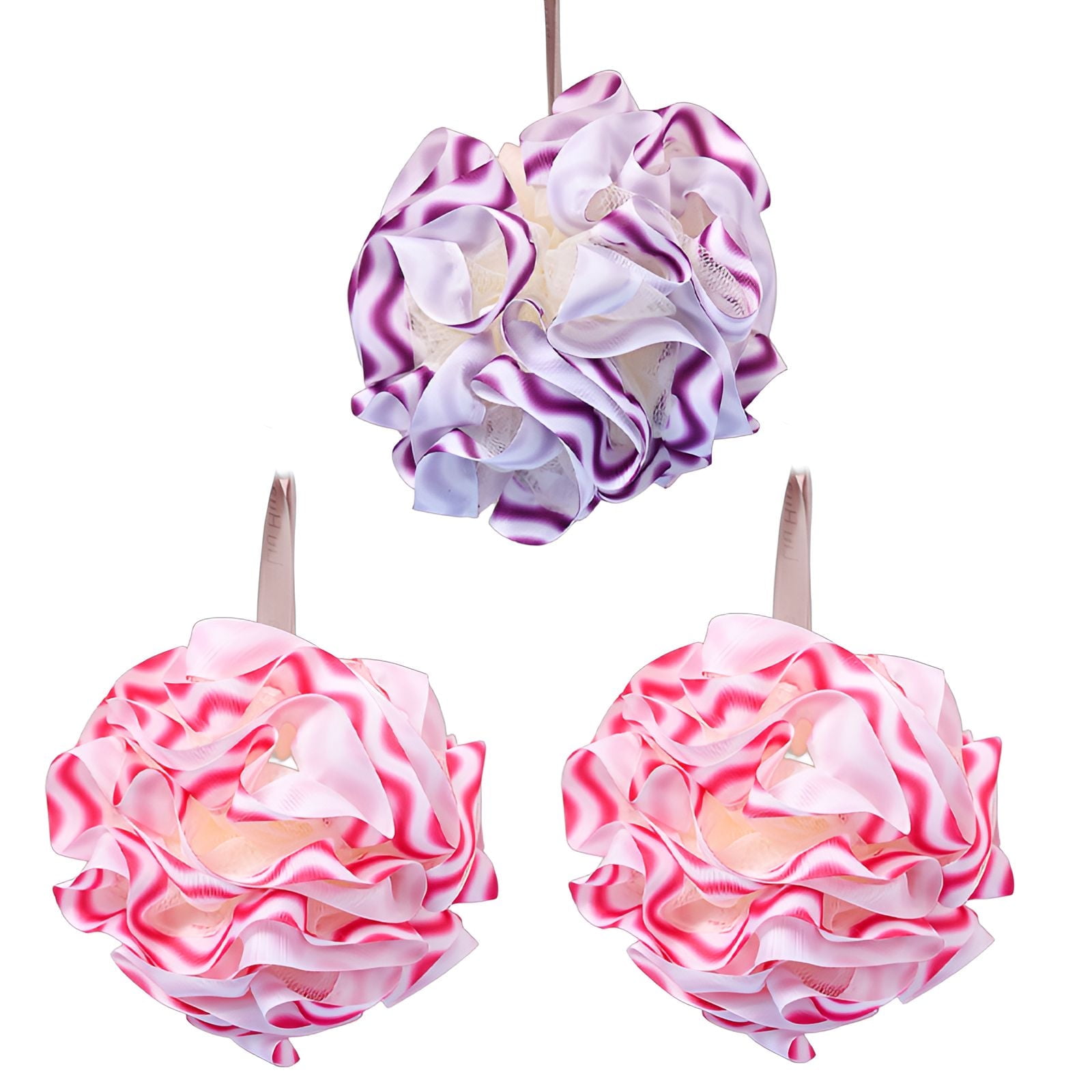 AUQ Loofah,Bright Color Design Loofa,Enlarged Bath Ball Luffa,Color ...