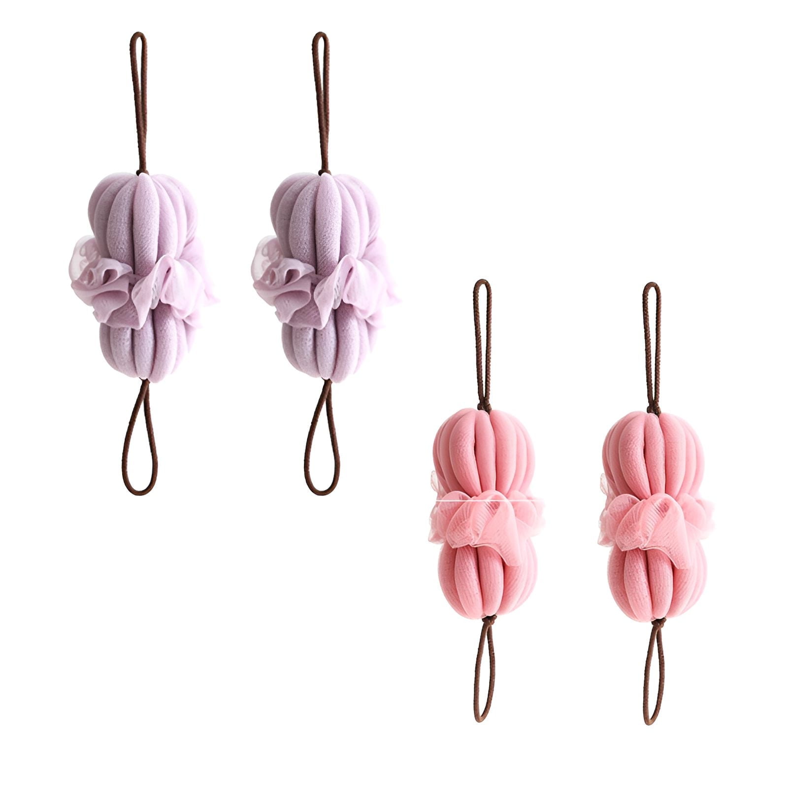 AUQ Loofah,Fast Lathering Loofa,Easy Back Scrubbing Shower Loofah,Color ...