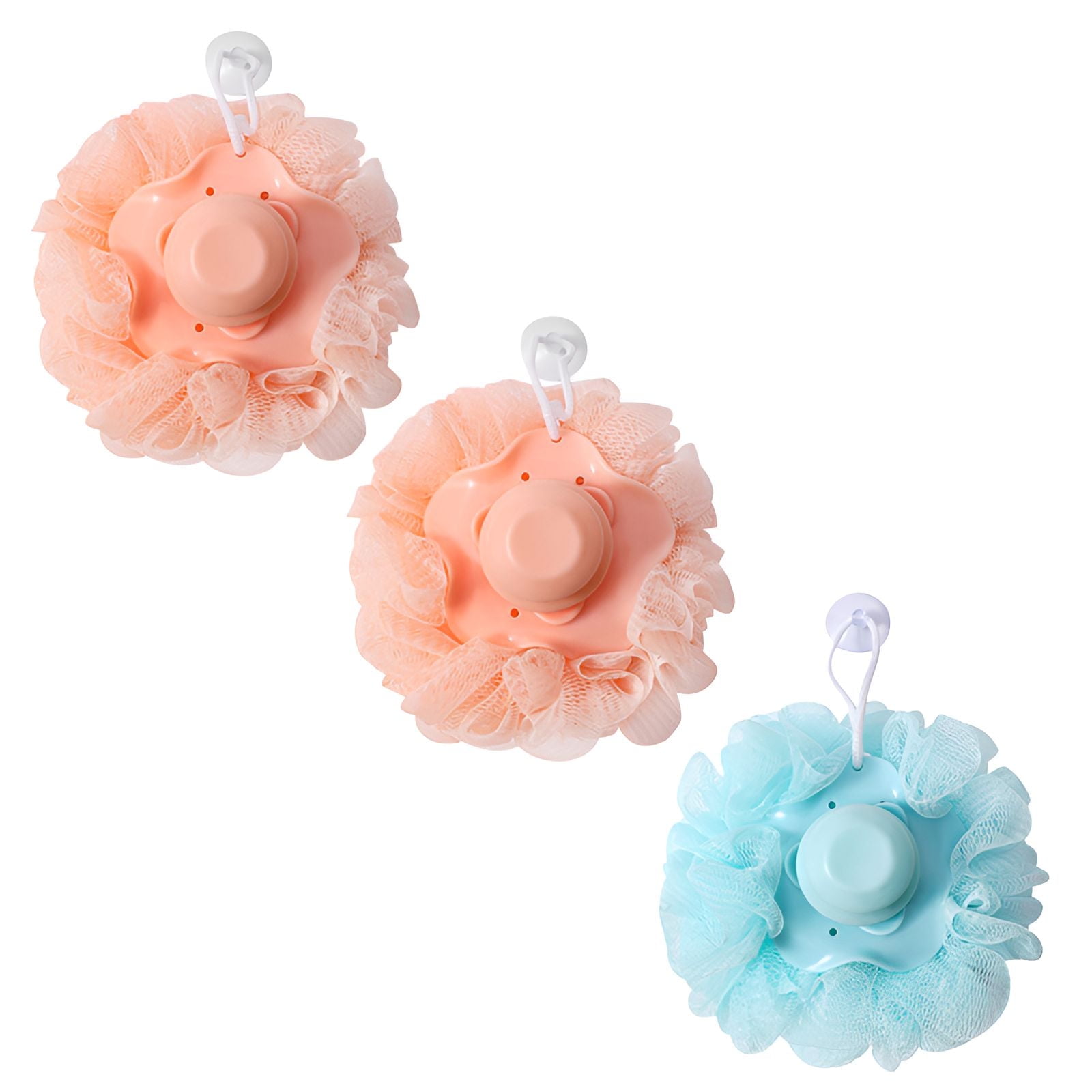 AUQ Loofah,Press-To-Foam Design Loofa,Multiple Binding Design Shower ...