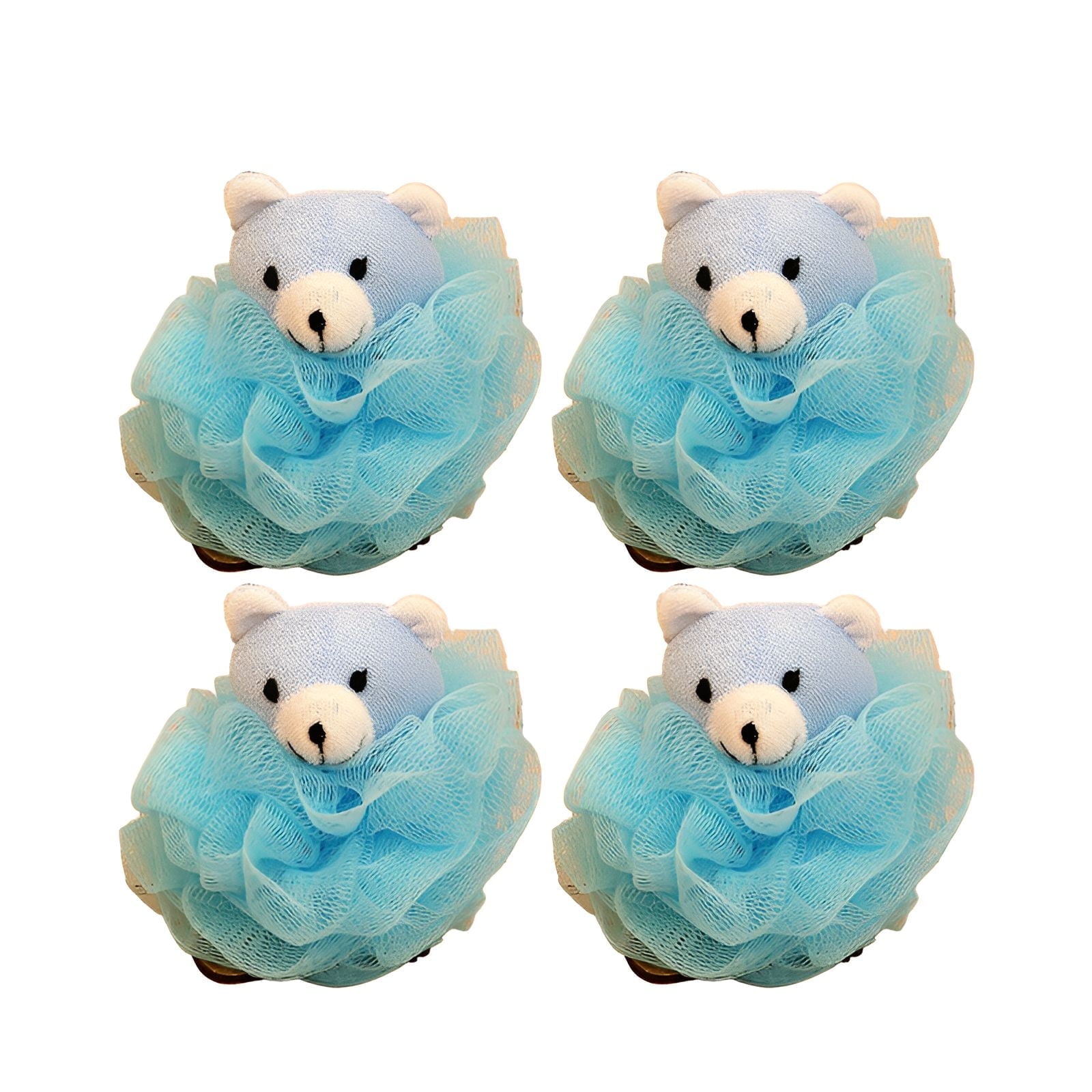 AUQ Loofah,Won'T Unravel Loofa,Hanging Rope Design Shower Loofah,Blue ...